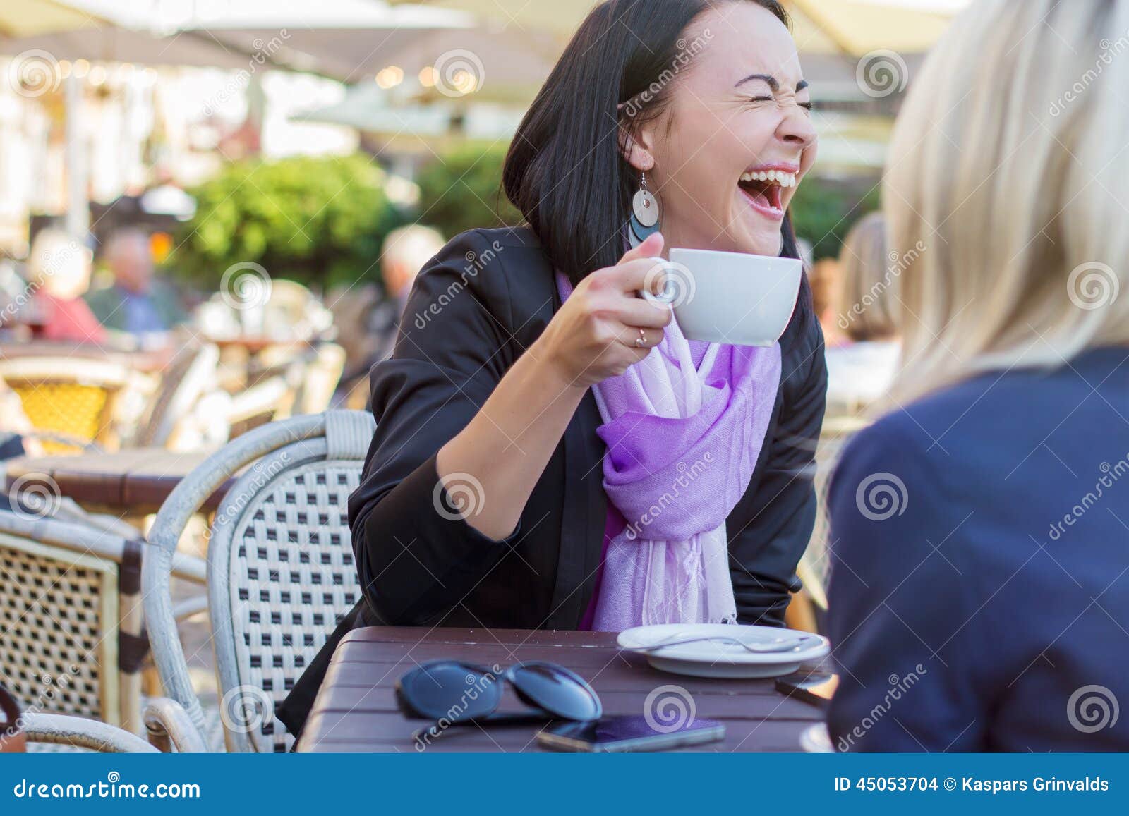 Two Female Friends Having Good Time Together Stock Photo - Image of ...