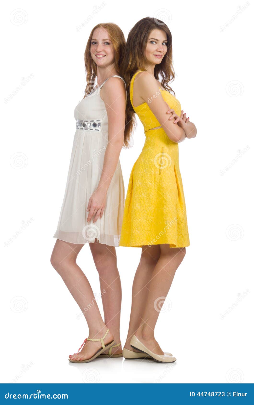 Two Female Friends Isolated Stock Image - Image of girls, caucasian ...