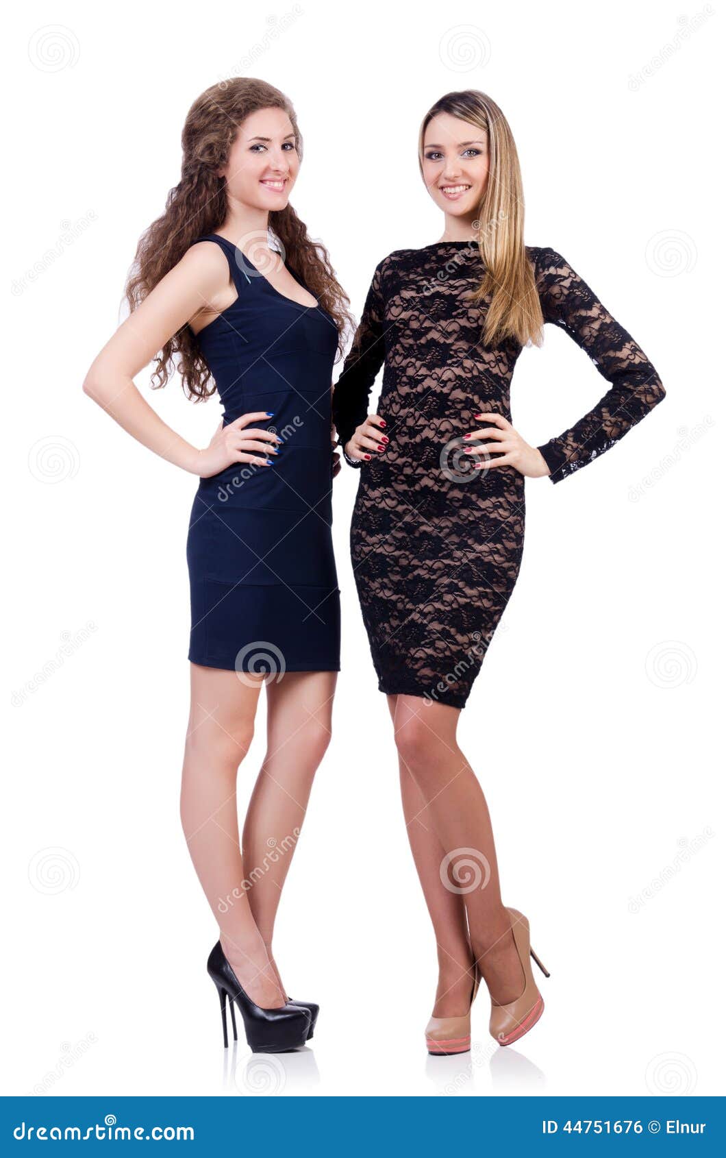 Two Female Friends Isolated Stock Photo - Image of isolated, female ...