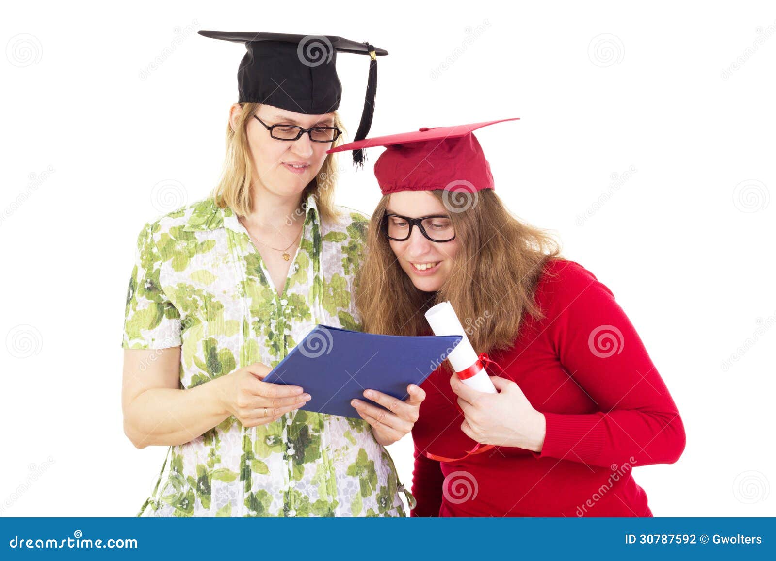 Two female graduates stock photo. Image of future, education - 30787592