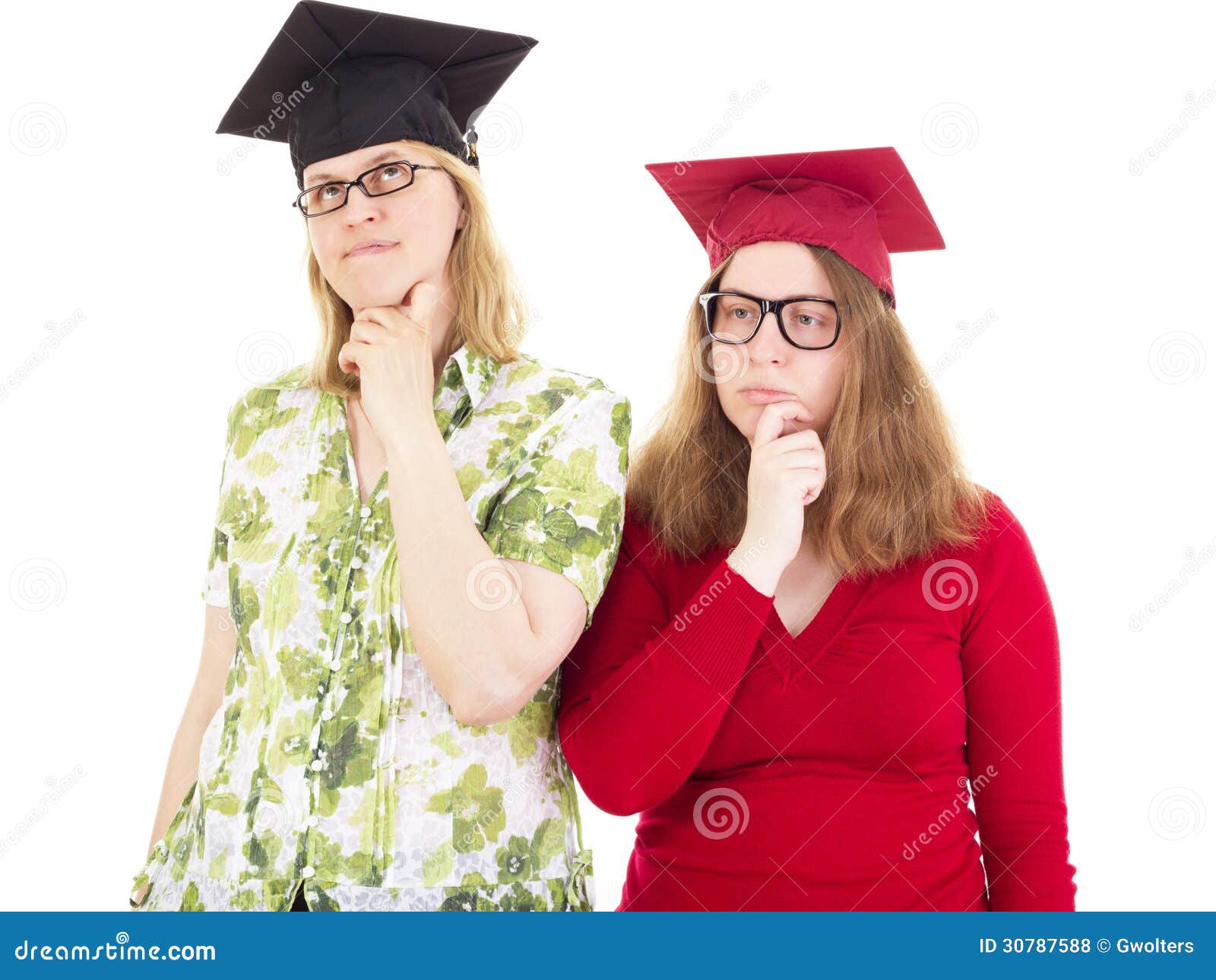 Two female graduates stock photo. Image of rite, achievement - 30787588
