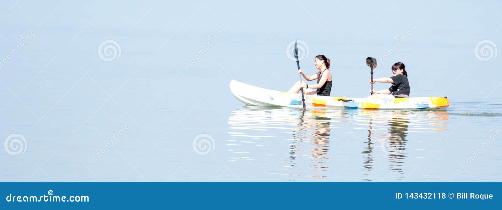 Two Female while Kayaking in a Beach Resort Editorial Stock Photo ...