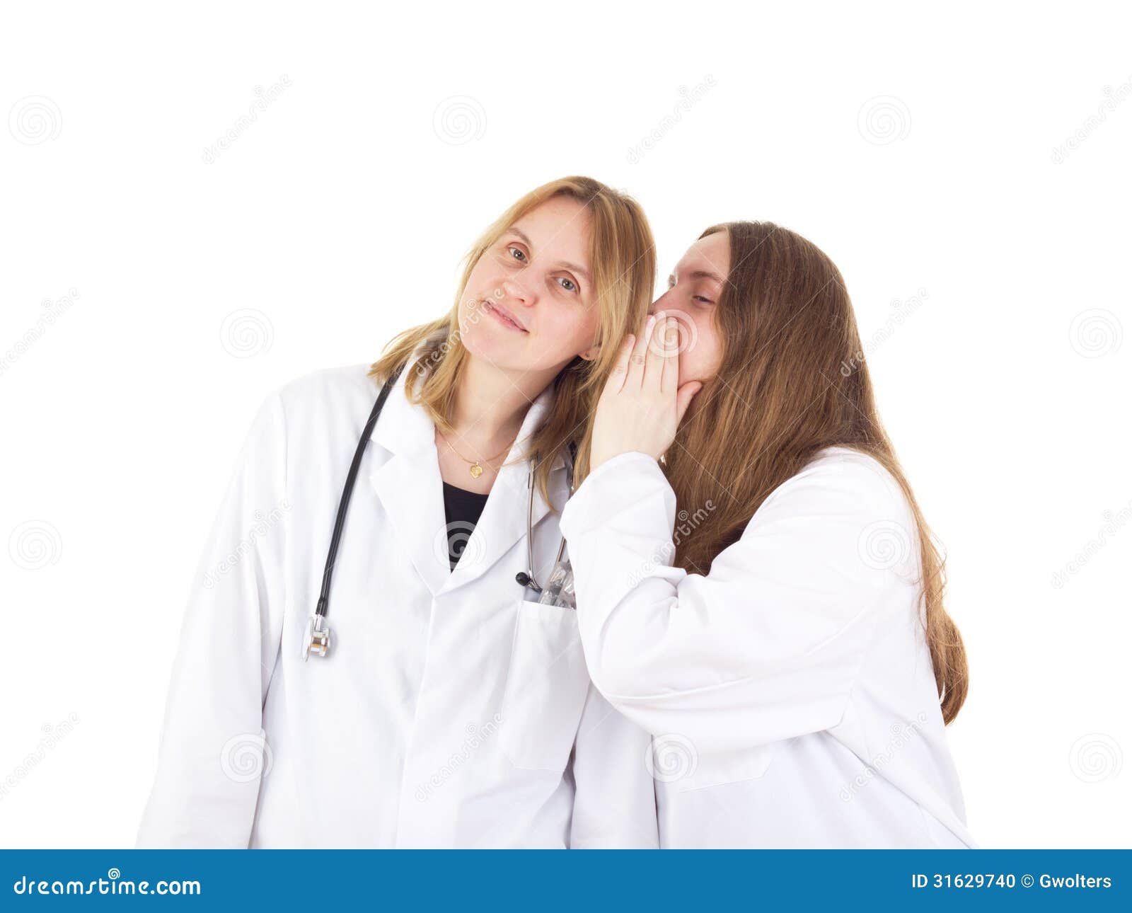 Two female medical doctors stock photo. Image of physic - 31629740