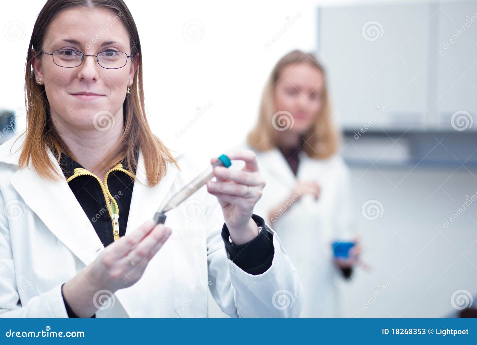 Two female researchers stock image. Image of natural - 18268353