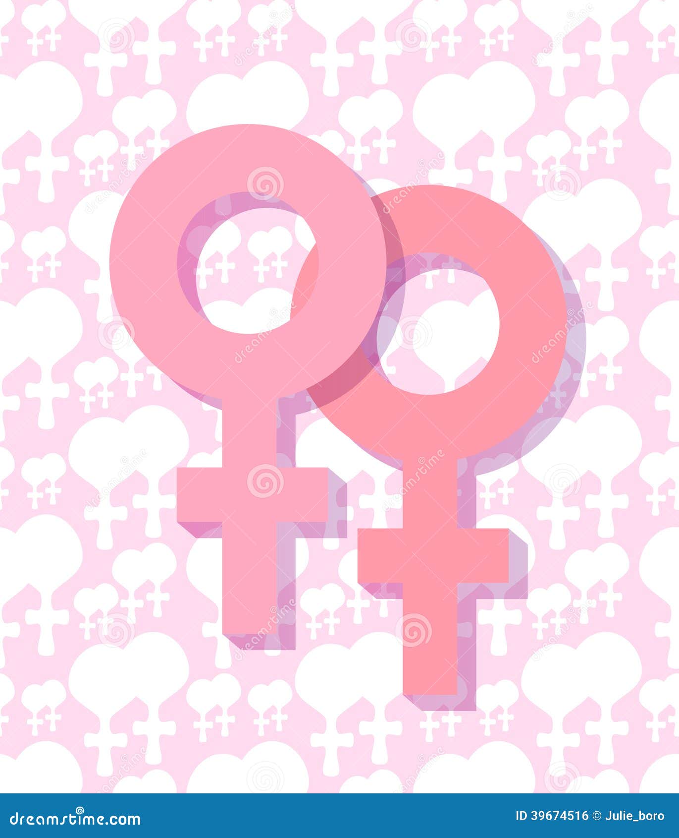 Two female symbol stock vector. Illustration of married - 39674516