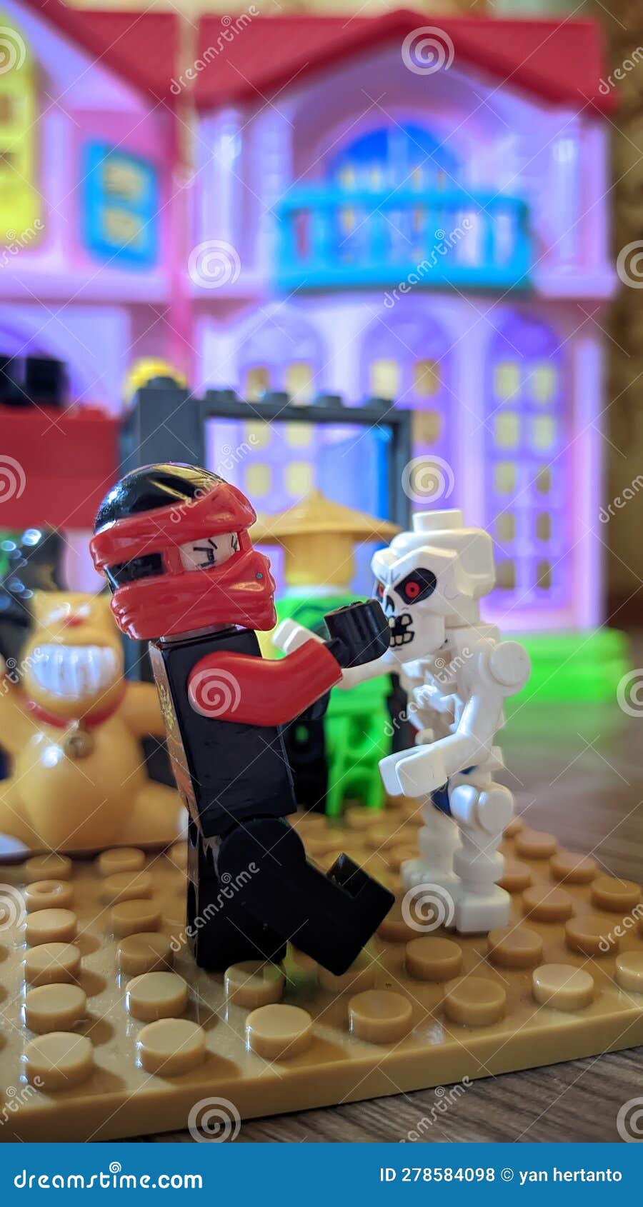 Two Fighting lego editorial stock photo. Image of doll - 278584098