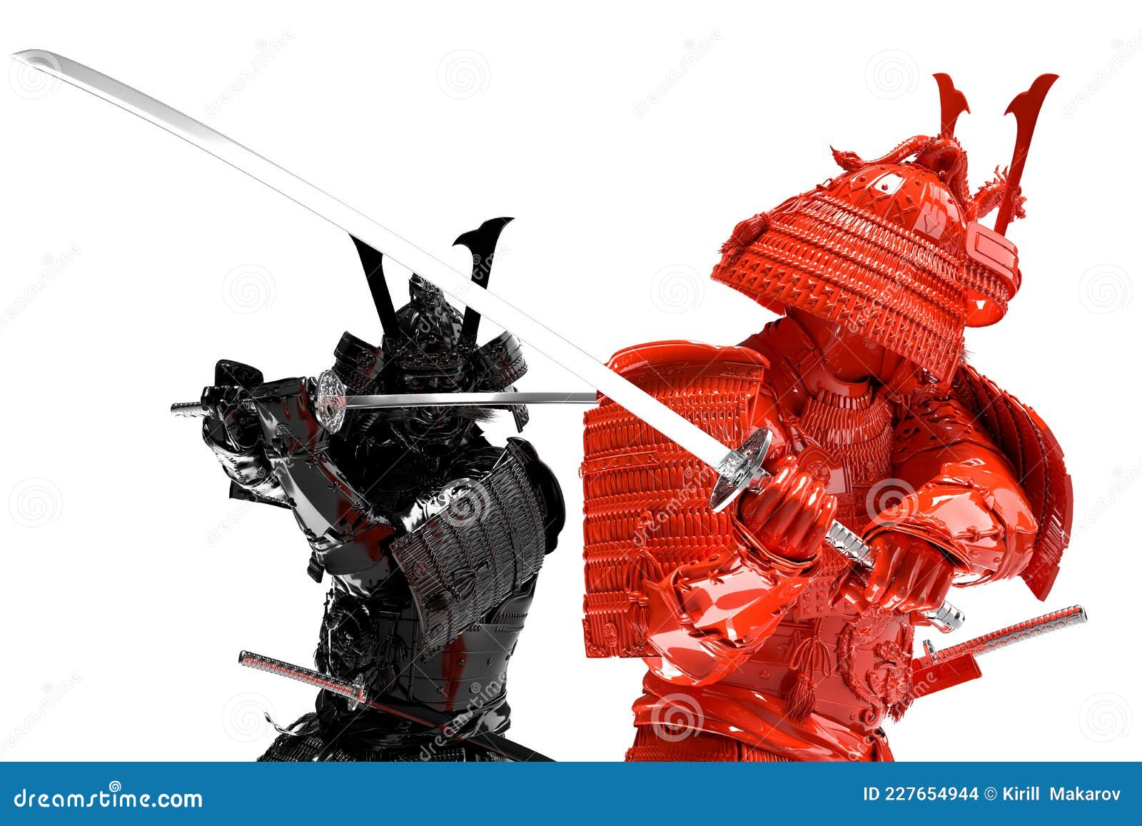 Fighting Samurai Royalty-Free Stock Image | CartoonDealer.com #45427168