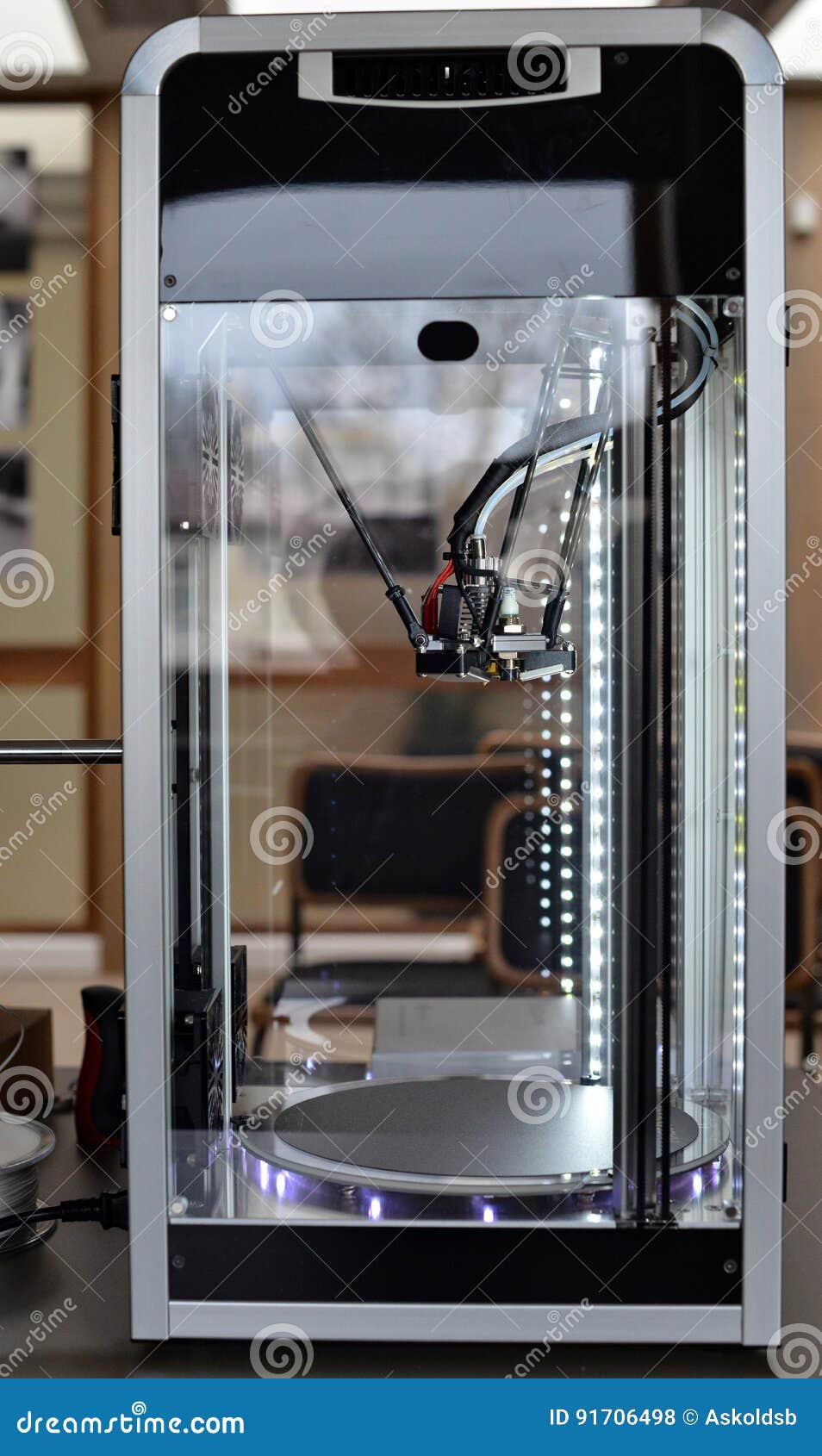 Two Filament 3D Printer Waiting for a New Task. New Printing Technology ...