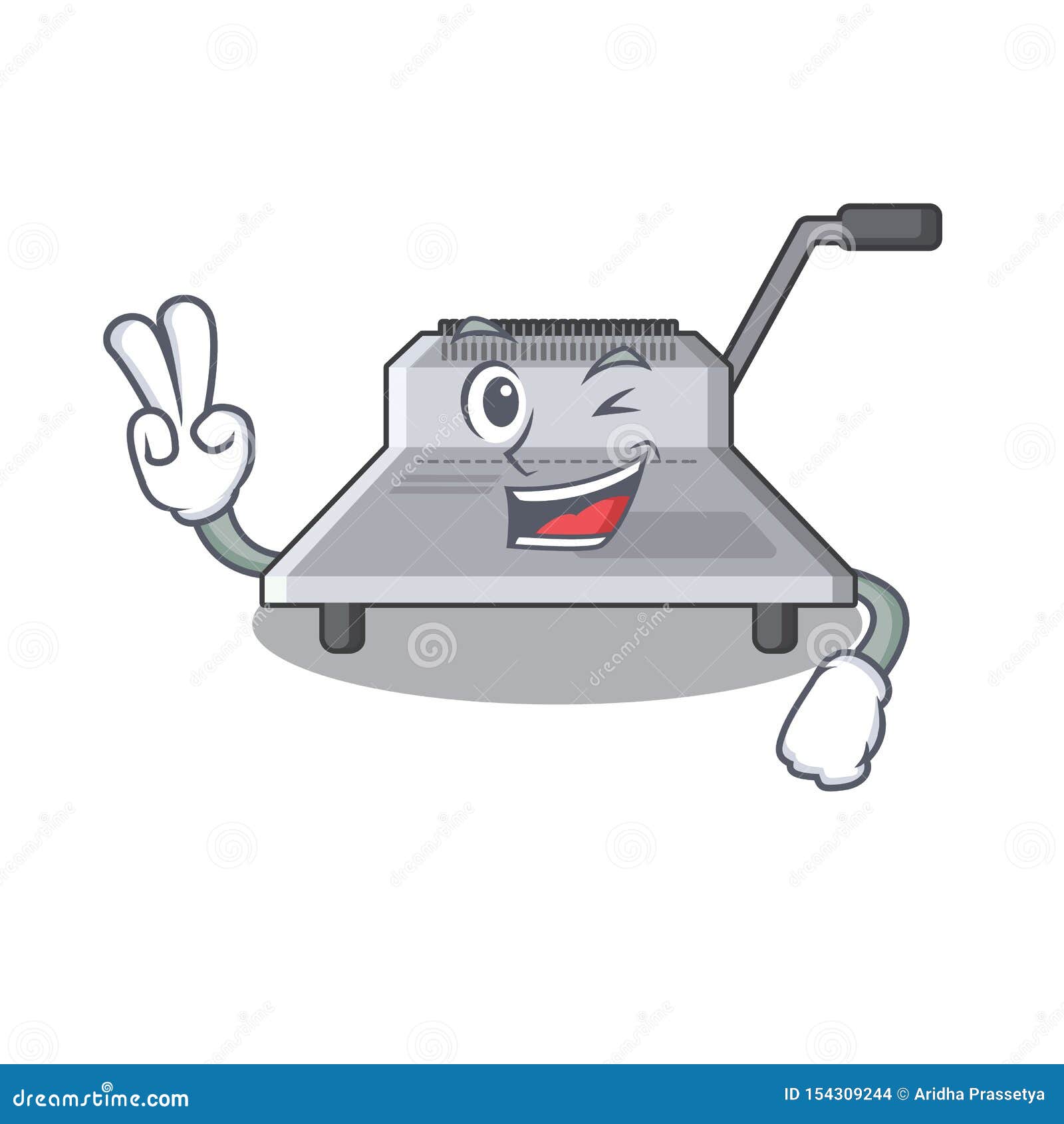 Two Finger Binding Machine in the Cartoon Shape Stock Vector ...