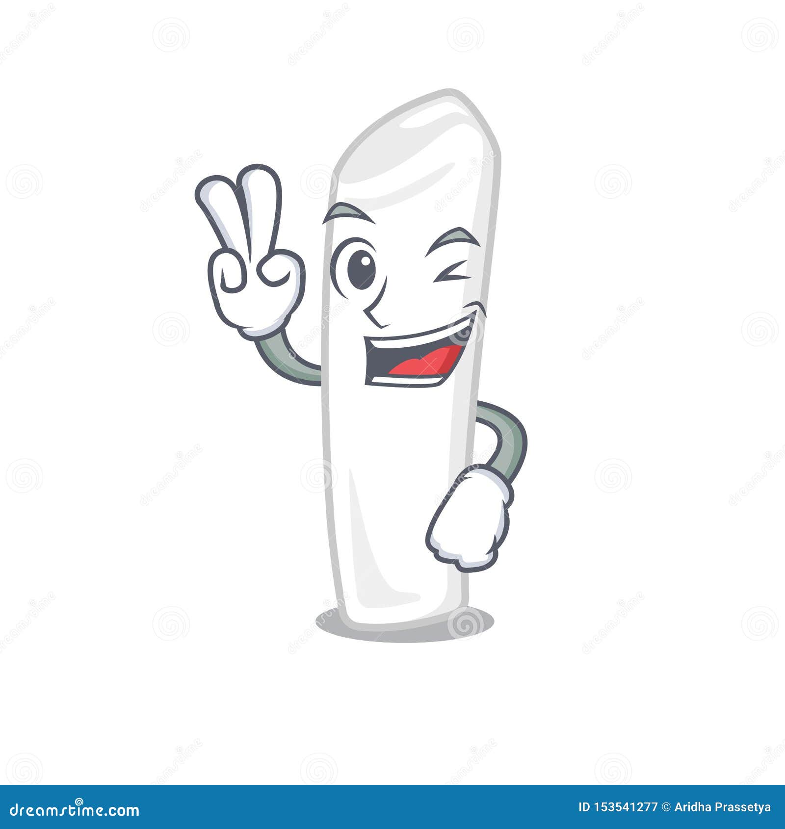 Two Finger Chalk in the a Character Shape Stock Vector - Illustration ...