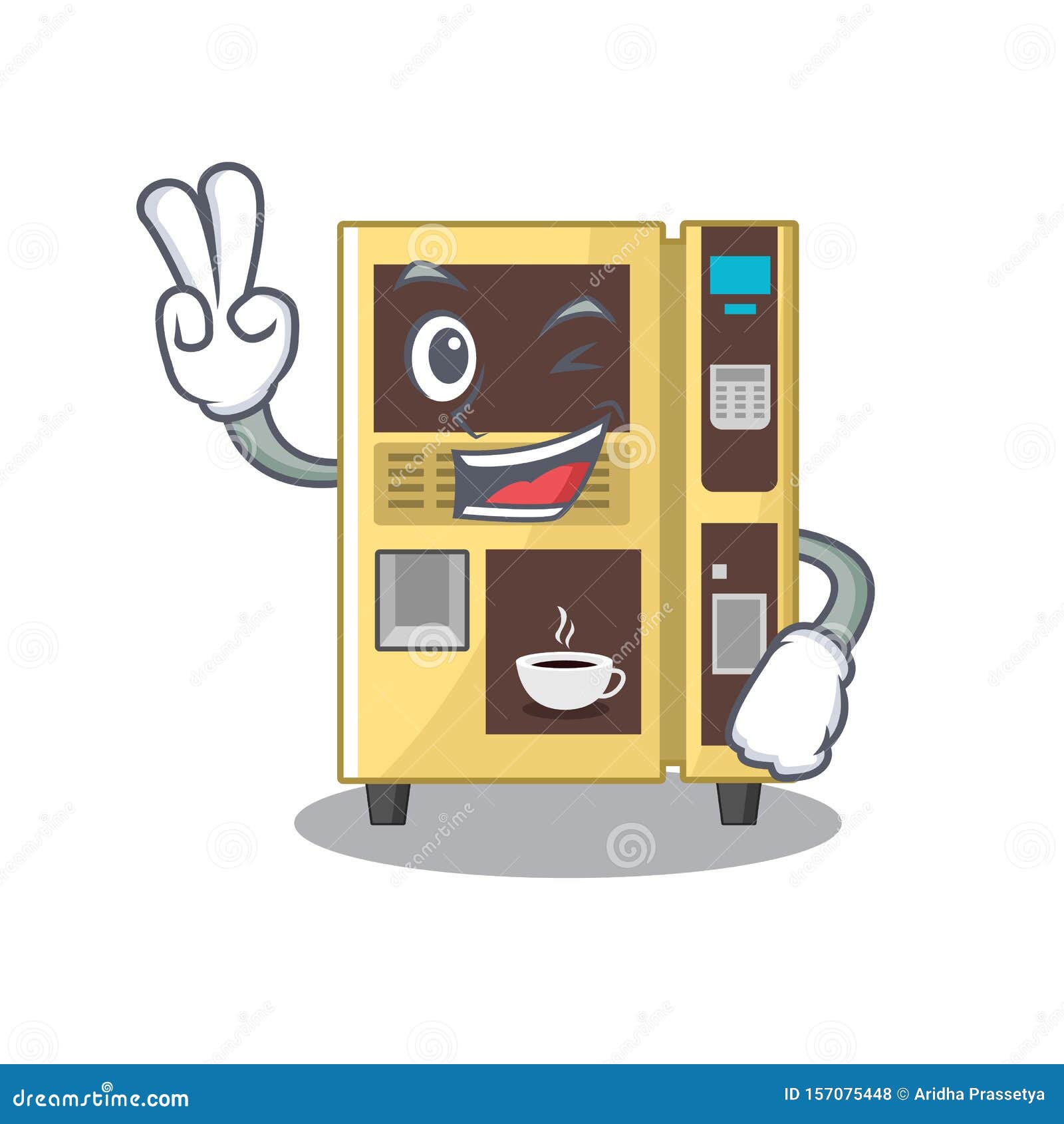 Finger Machine Vintage Illustration | CartoonDealer.com #163219488