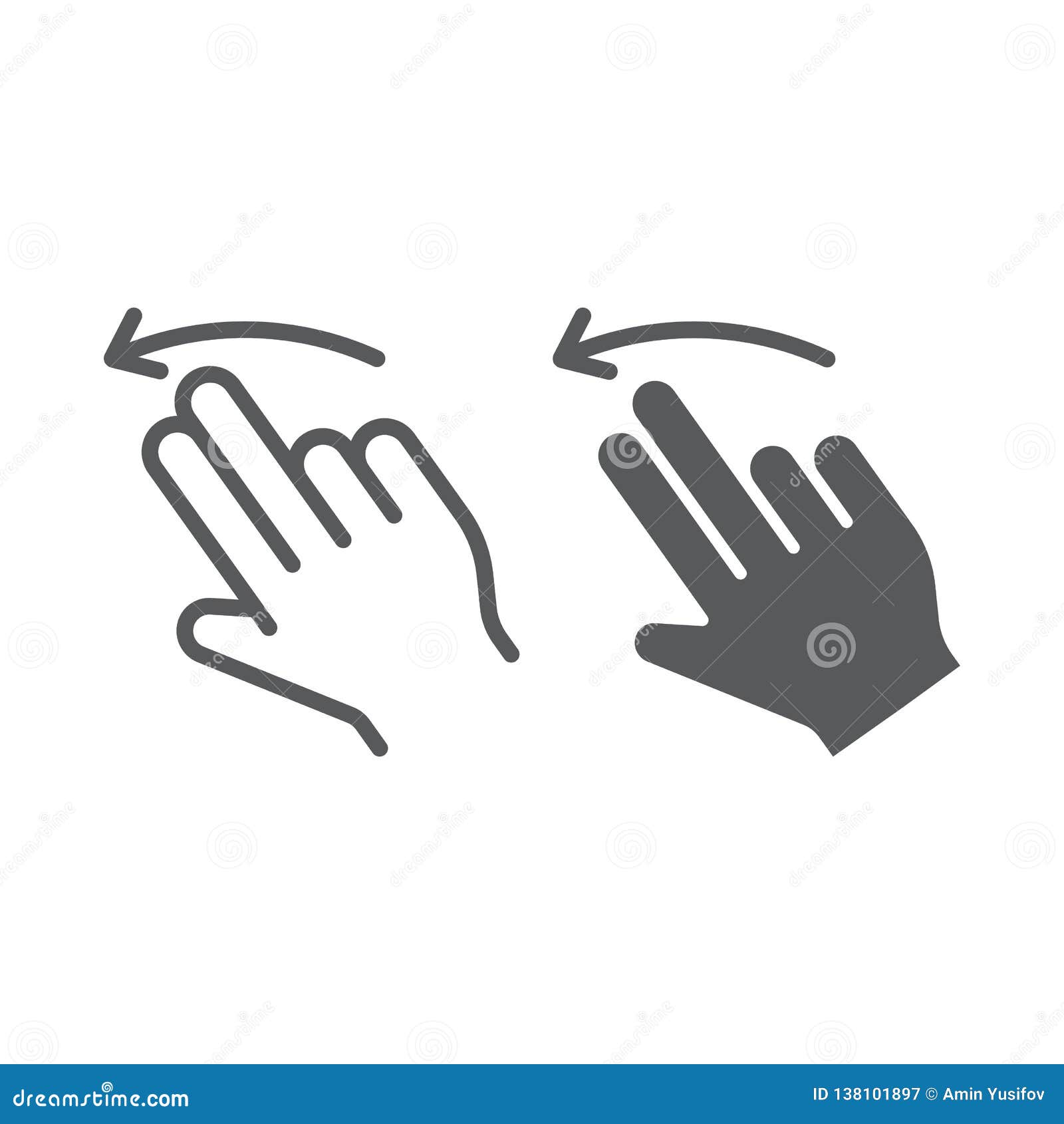 Finger Flick Vector Icon On White Background. Hand Gesture. Finger Snap ...