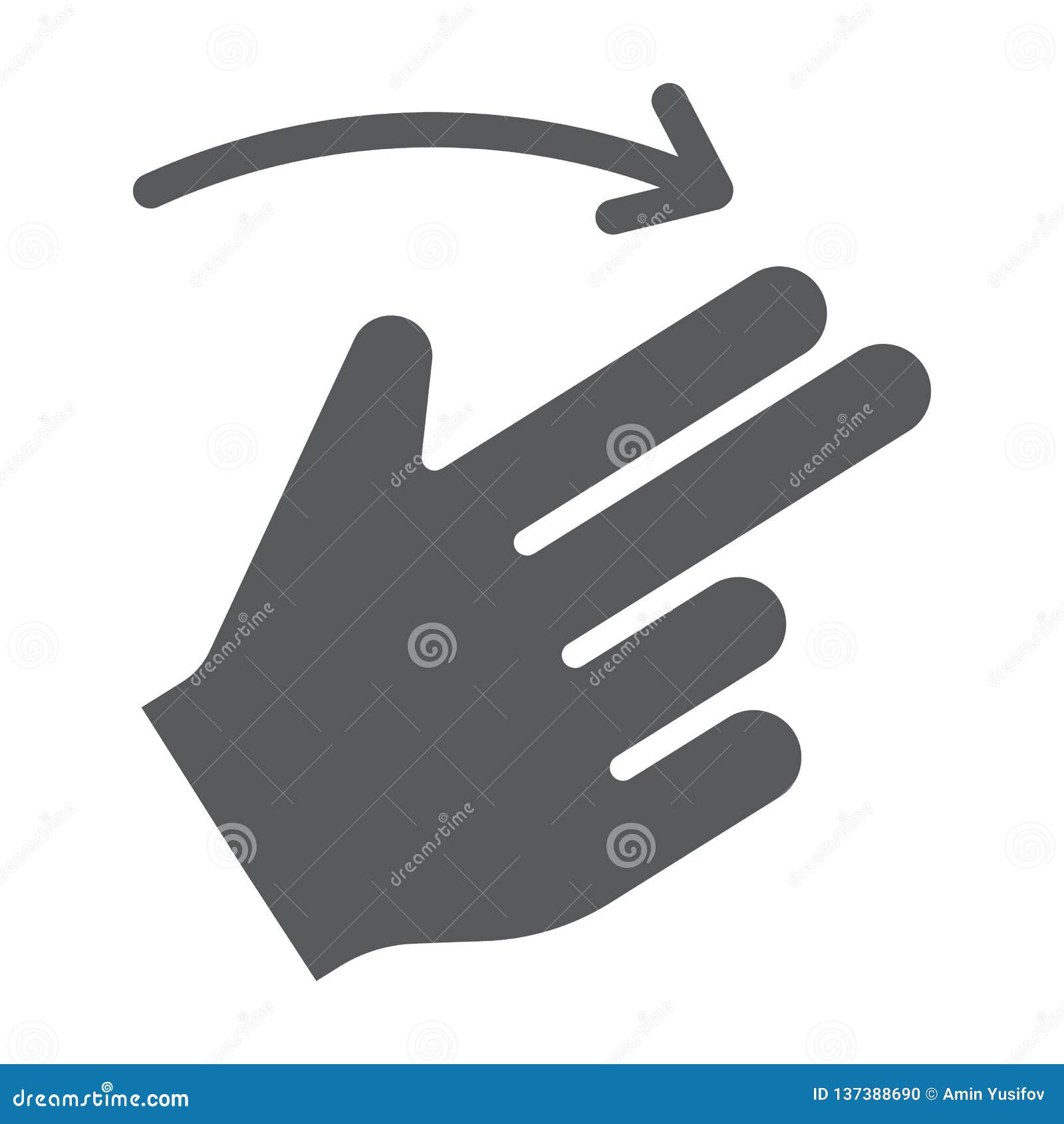 Finger Flick Vector Icon On White Background. Hand Gesture. Finger Snap ...
