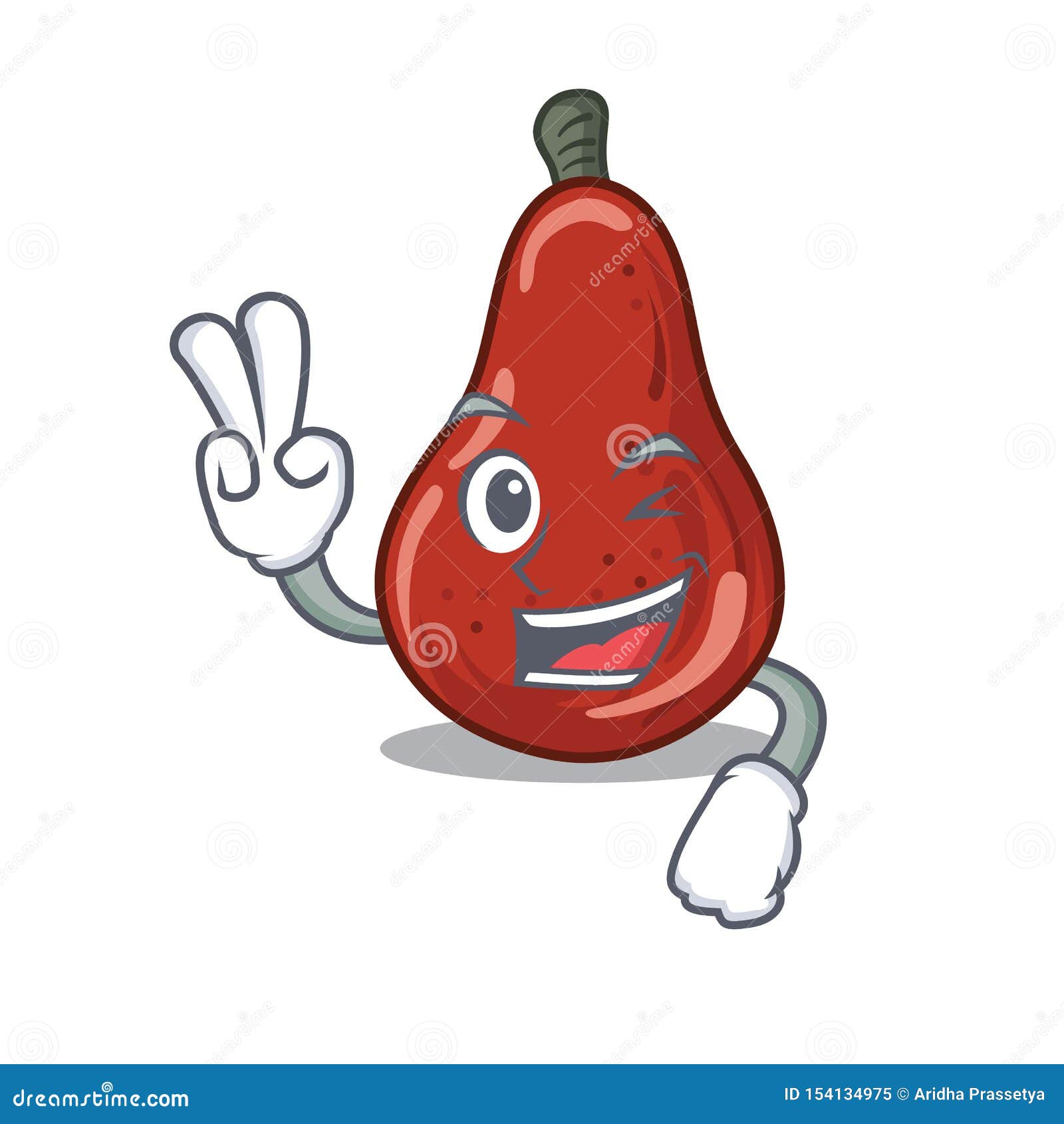 Two Finger Red Pears in a Cartoon Basket Stock Vector - Illustration of ...