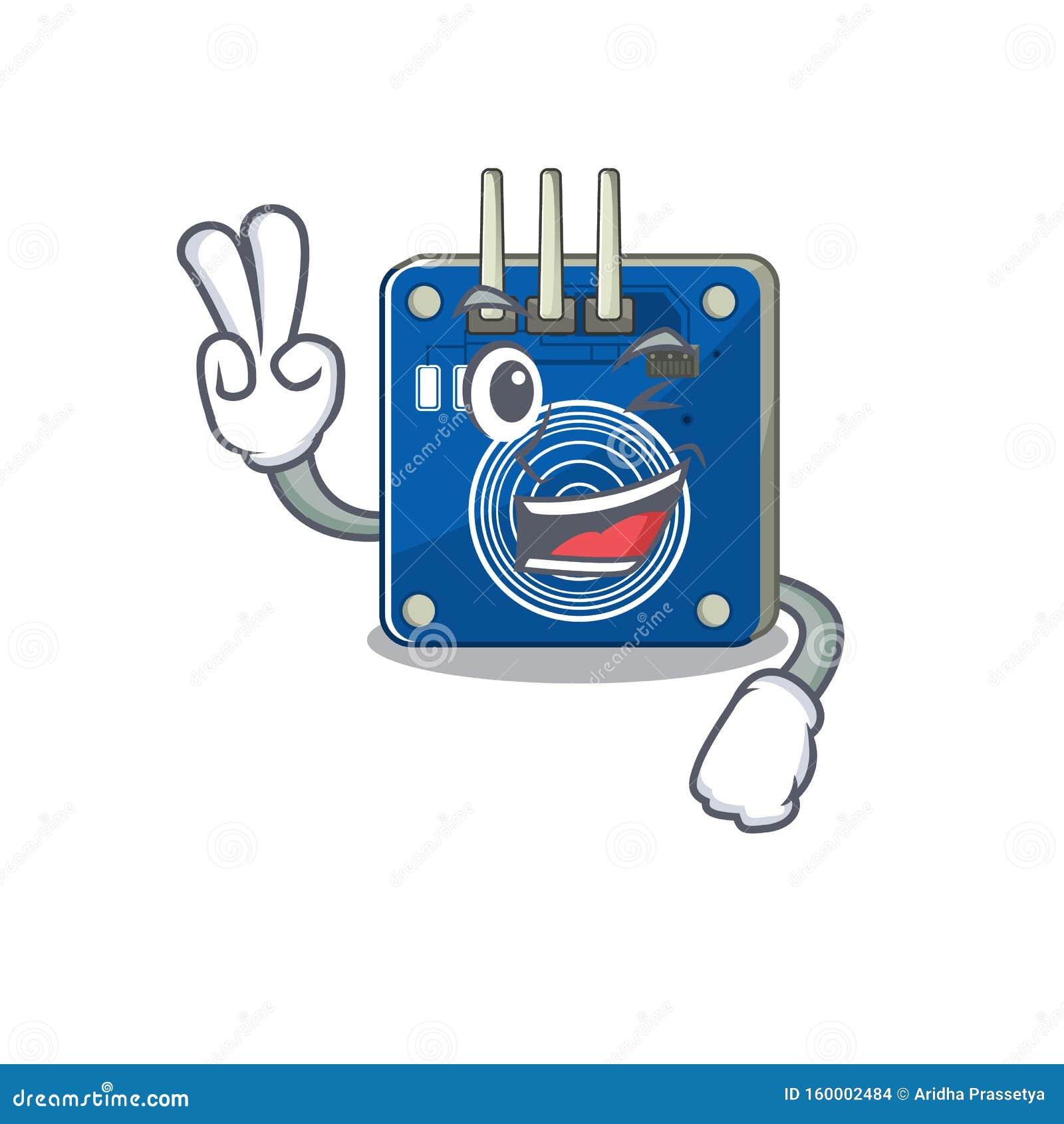 Two Finger Touch Sensor with the Cartoon Shape Stock Vector ...
