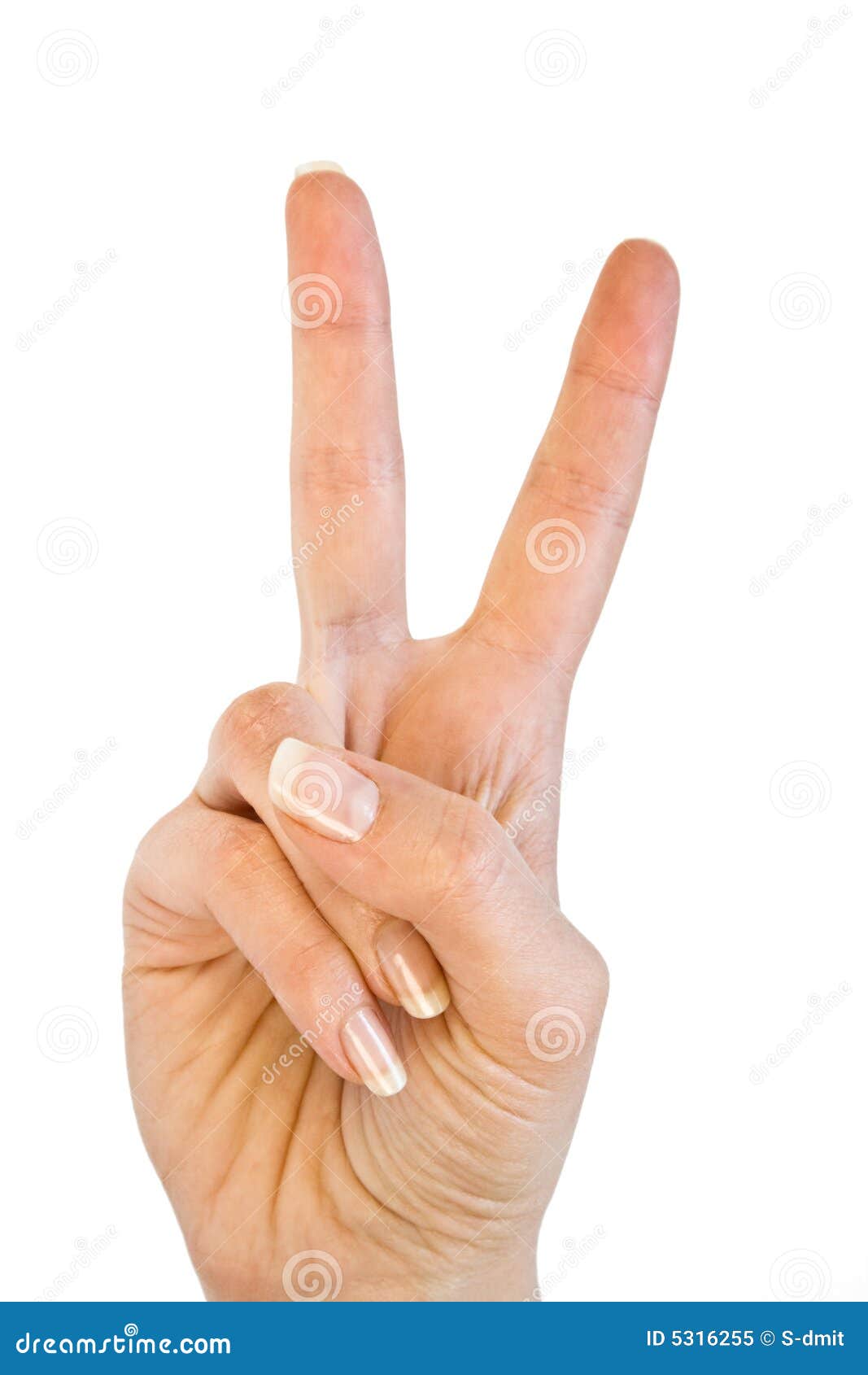 Two fingers stock image. Image of objects, letter, human - 5316255