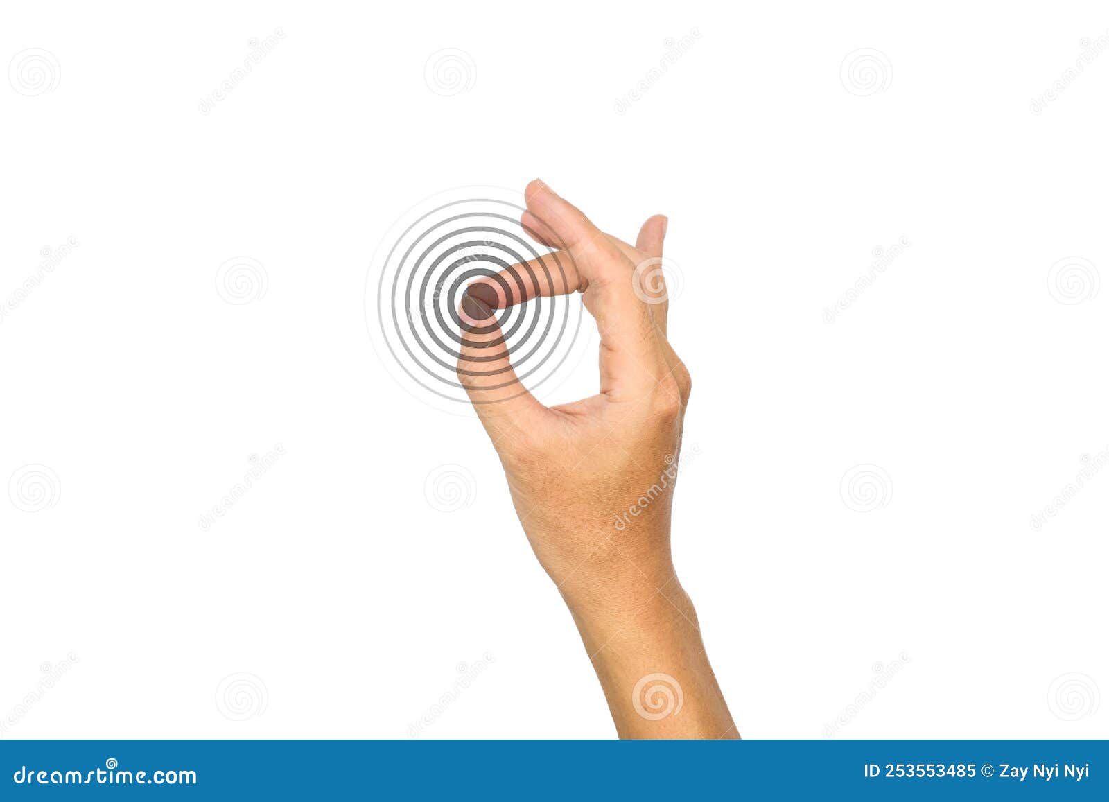 Two Fingers Touching. Finger Sensation Problems Stock Image - Image of ...