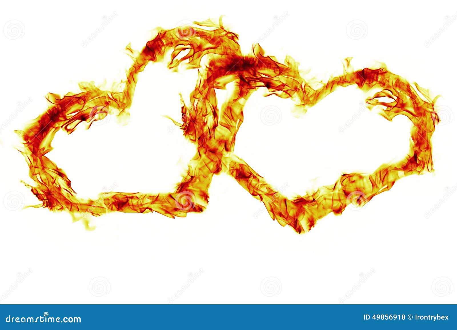 Two fire flmaes stock illustration. Illustration of passion - 49856918