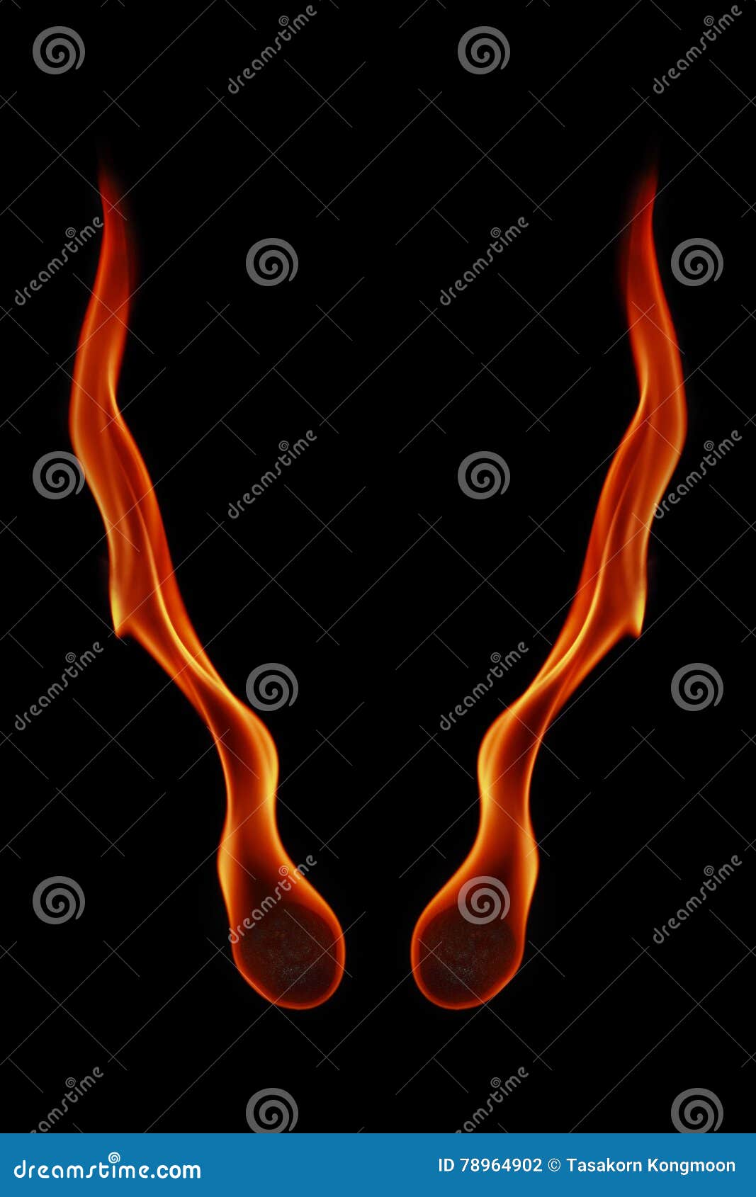 Two Fireballs Isolated on Black Stock Photo - Image of black, fireballs ...