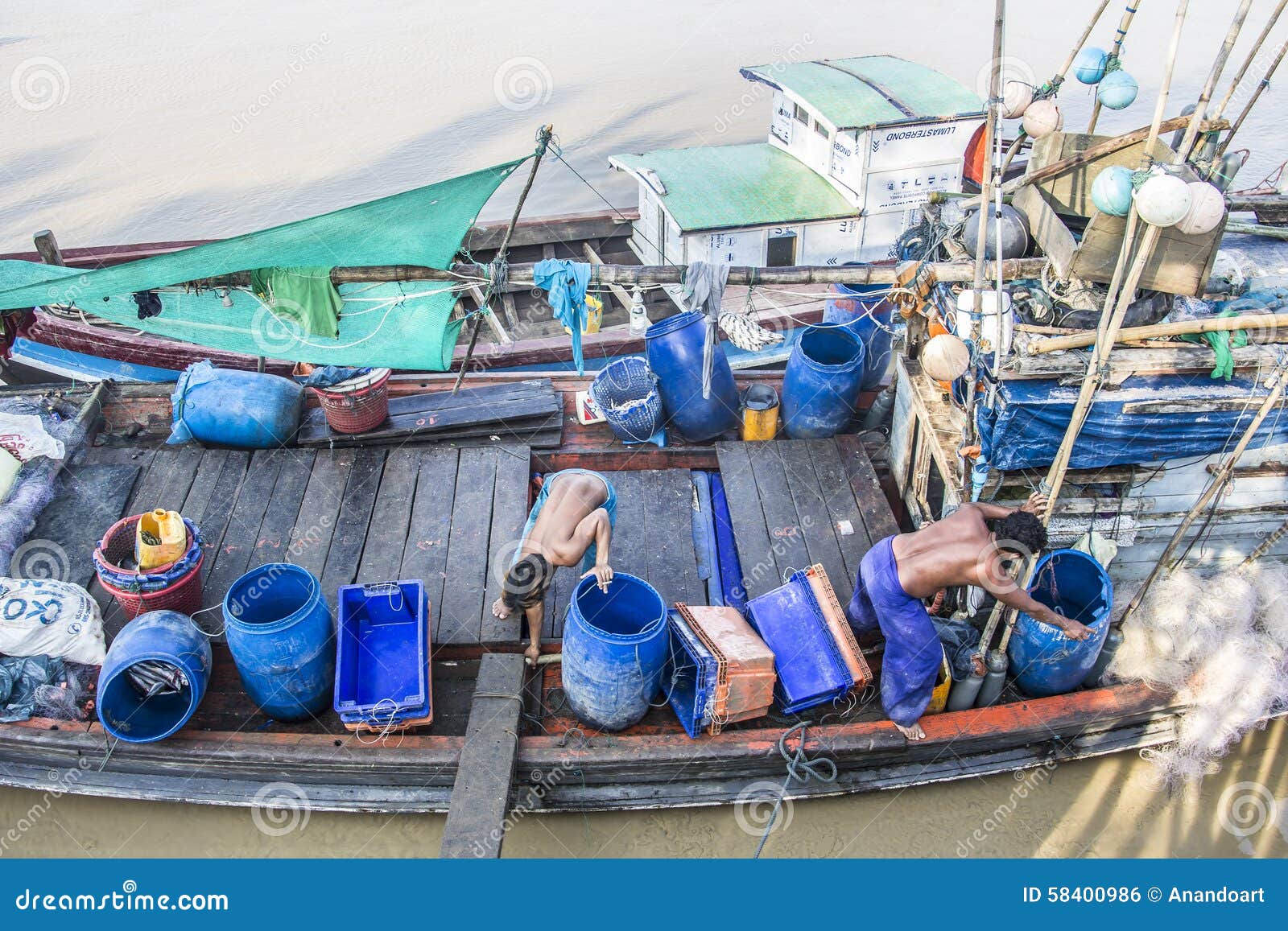 Two fishermen editorial photo. Image of dawei, fishing - 58400986