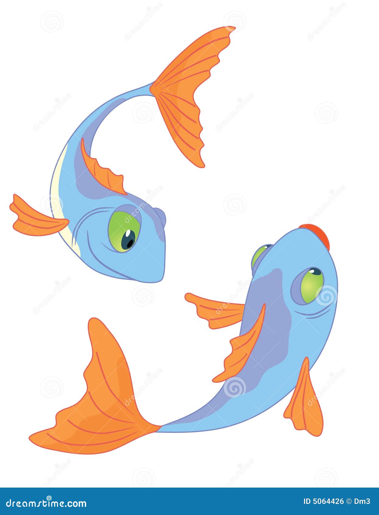 Two_fishes ilustración del vector. Ilustración de vela - 5064426