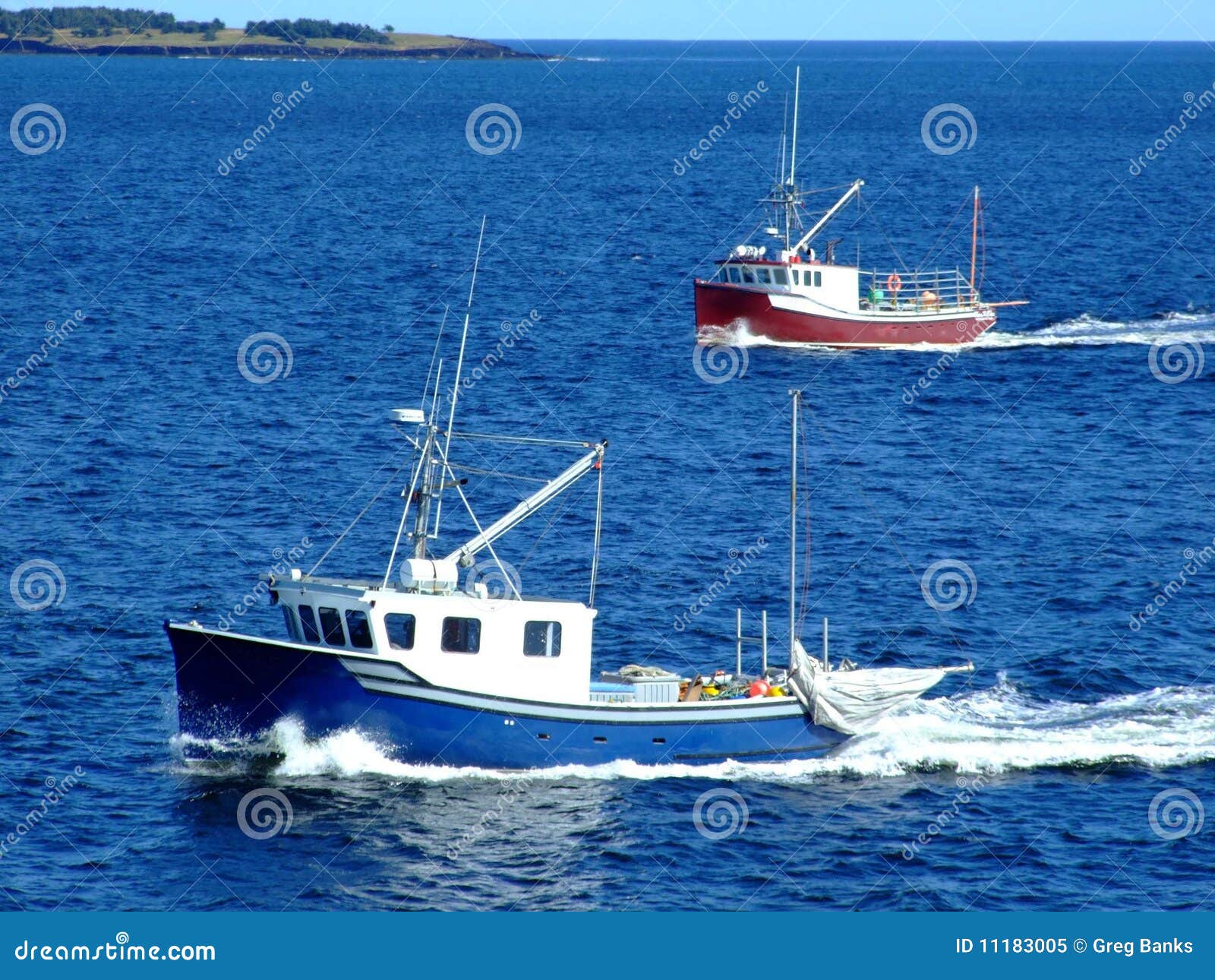 Two fishing boats stock image. Image of boat, islander - 11183005