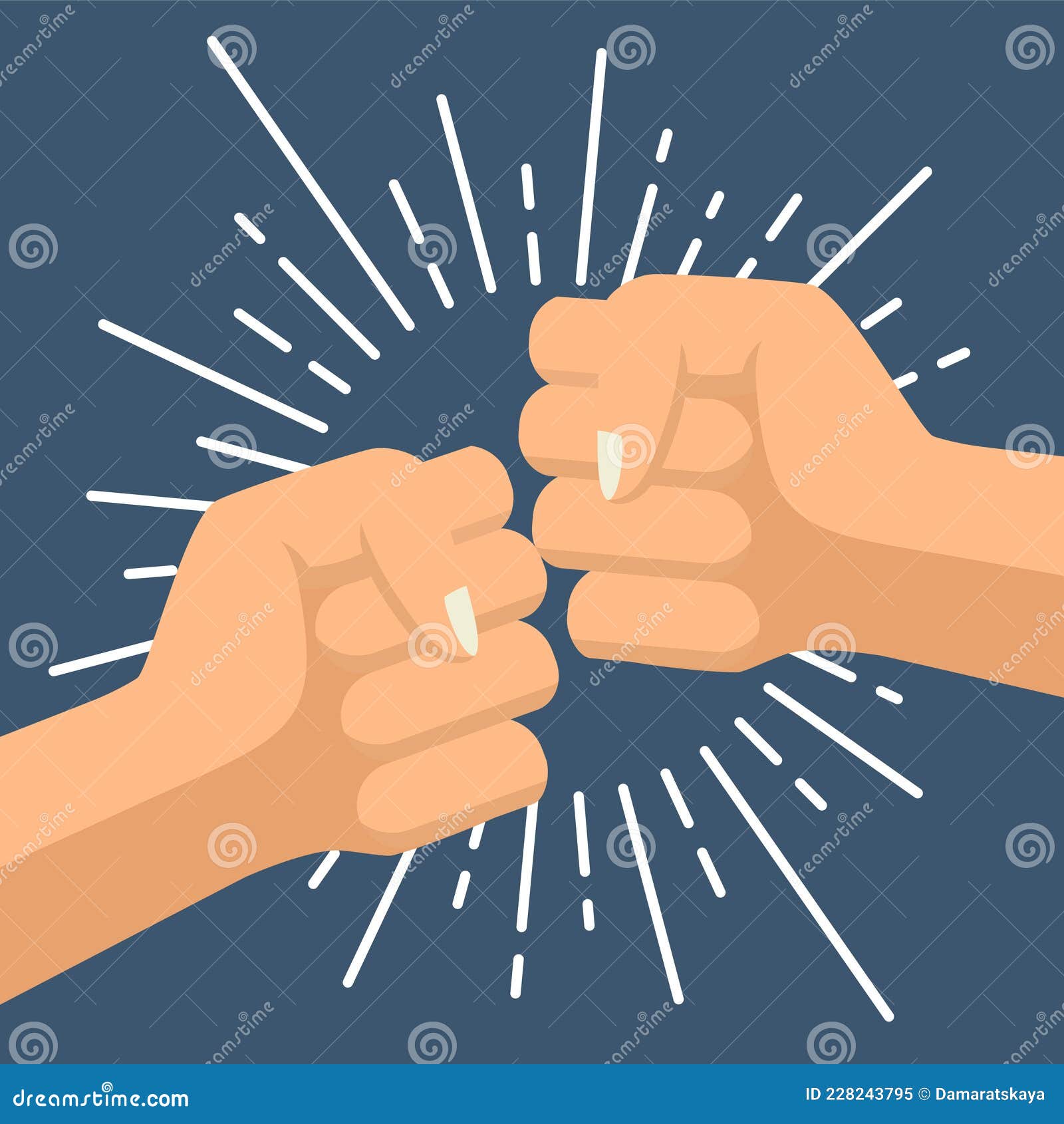 Two Fists Punching Each Other, Flat Style Pattern. Fist Bump ... Two Fists Punching Each Other, Flat Style Pattern. Fist Bump ...