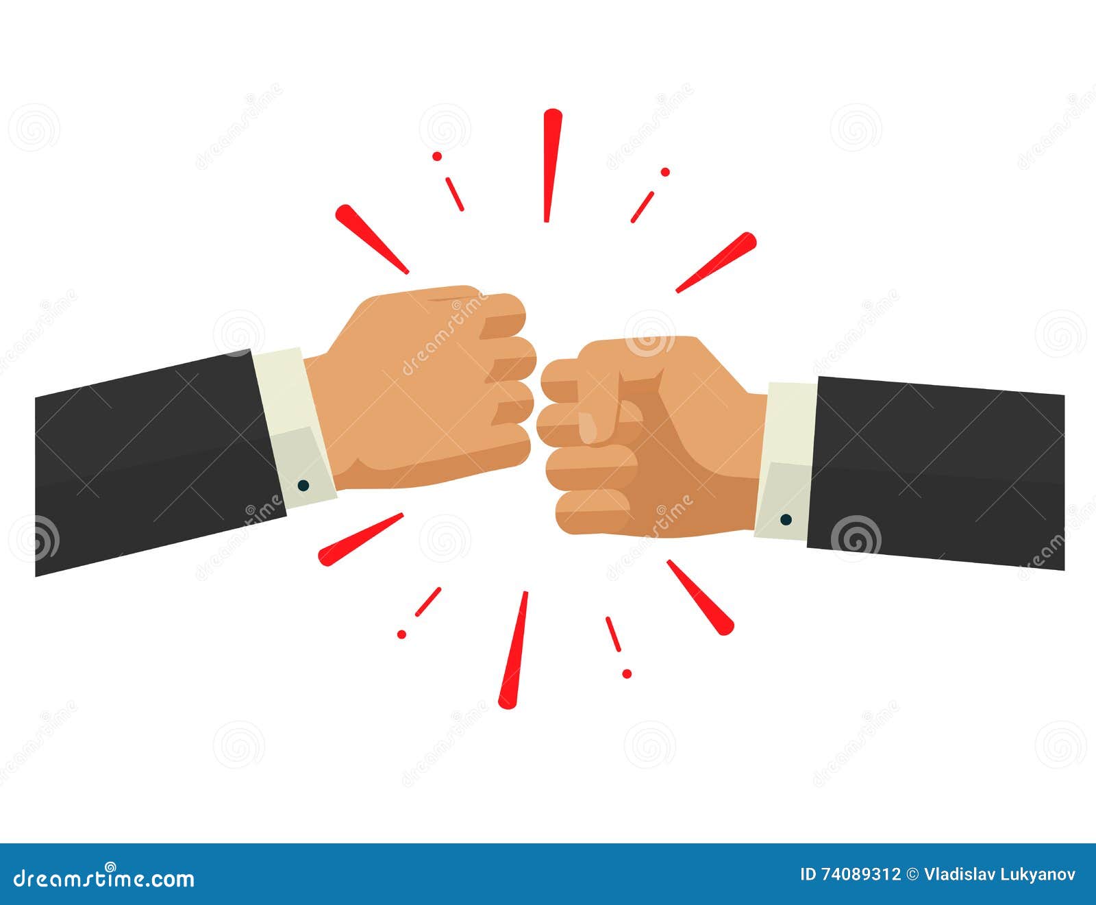 Two fists together vector stock vector. Illustration of fists - 74089312