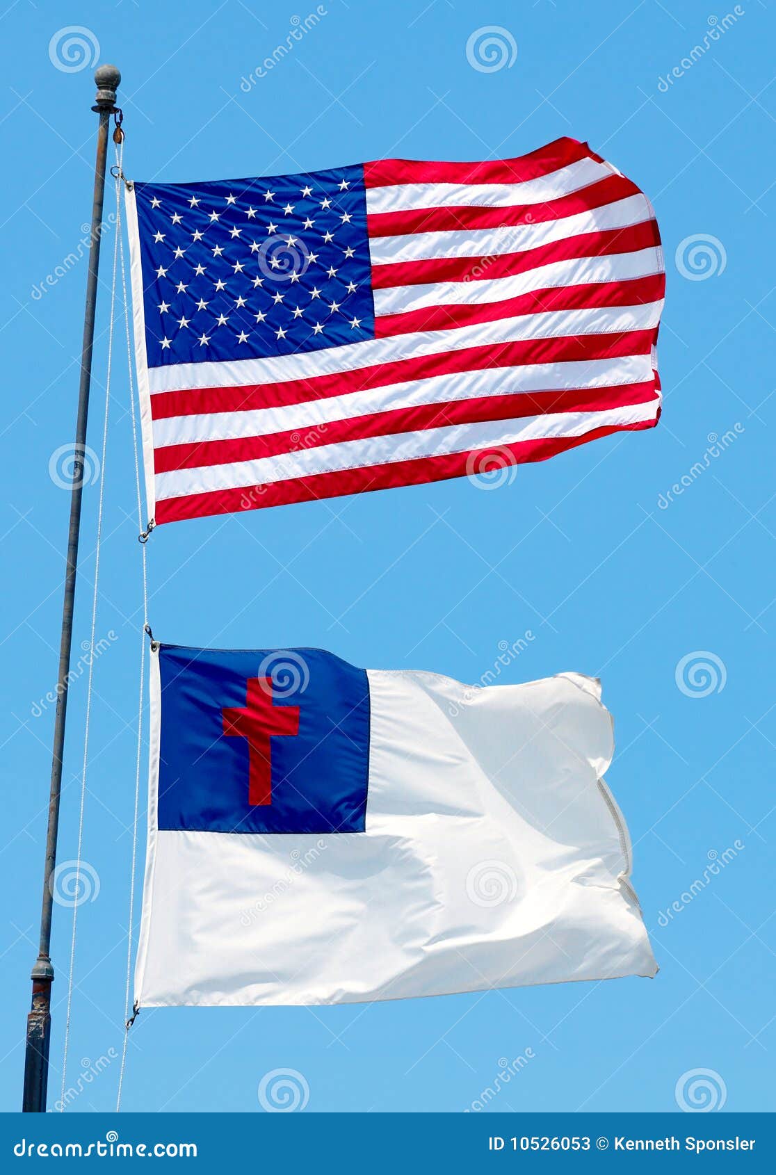 Two flags stock image. Image of stars, flags, star, breeze - 10526053