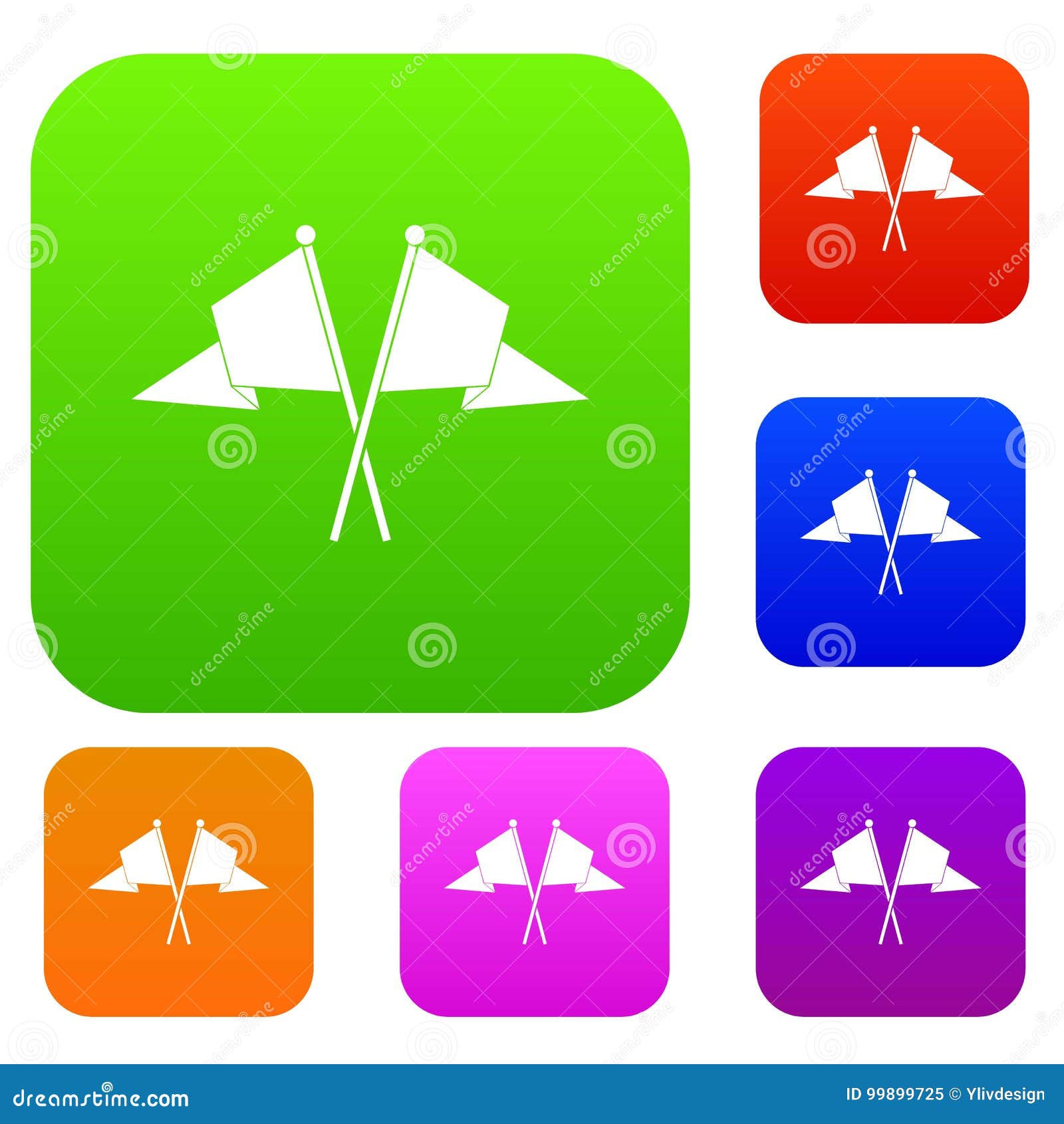 Two flags set collection stock vector. Illustration of blue - 99899725