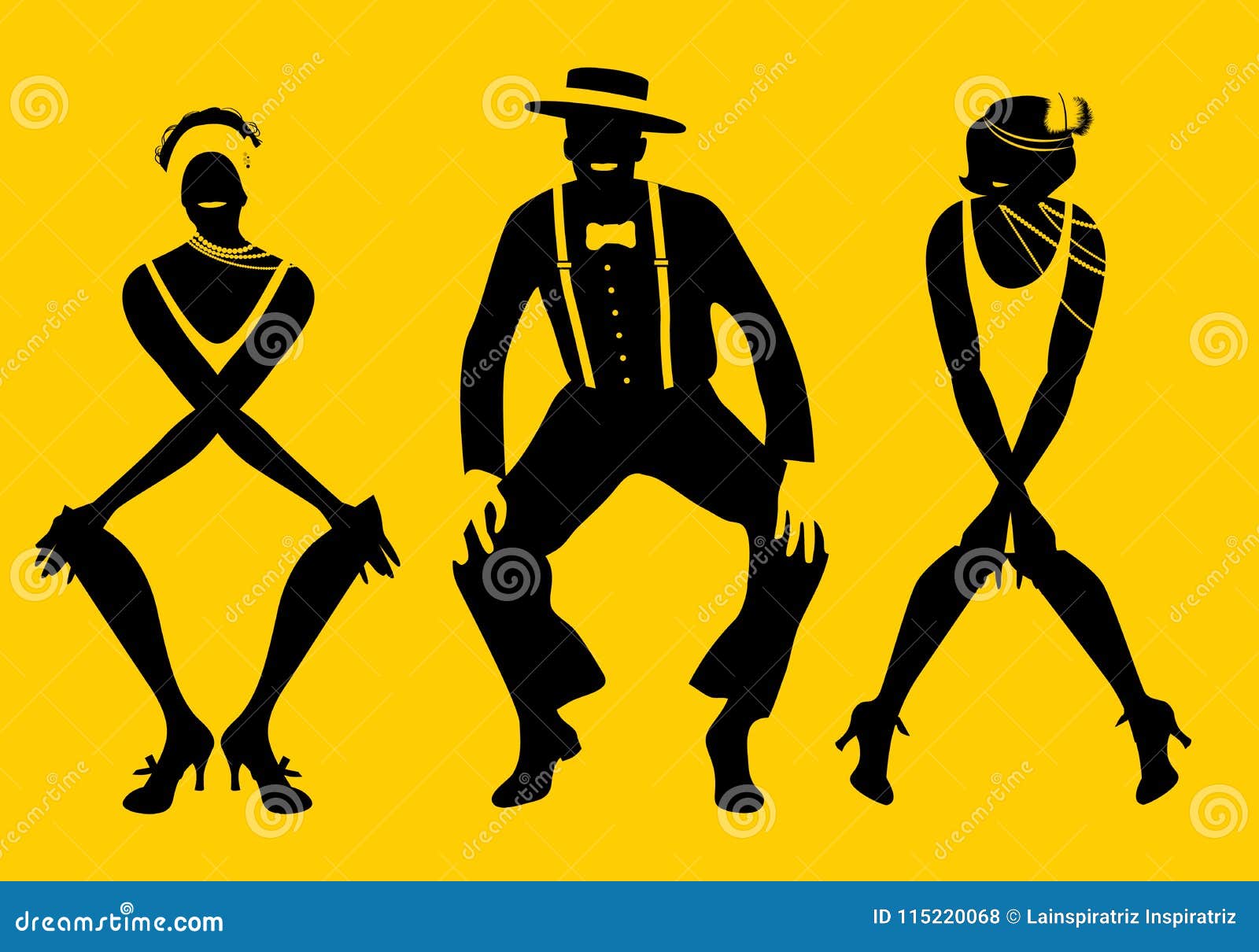 Flappers Dancing With Men