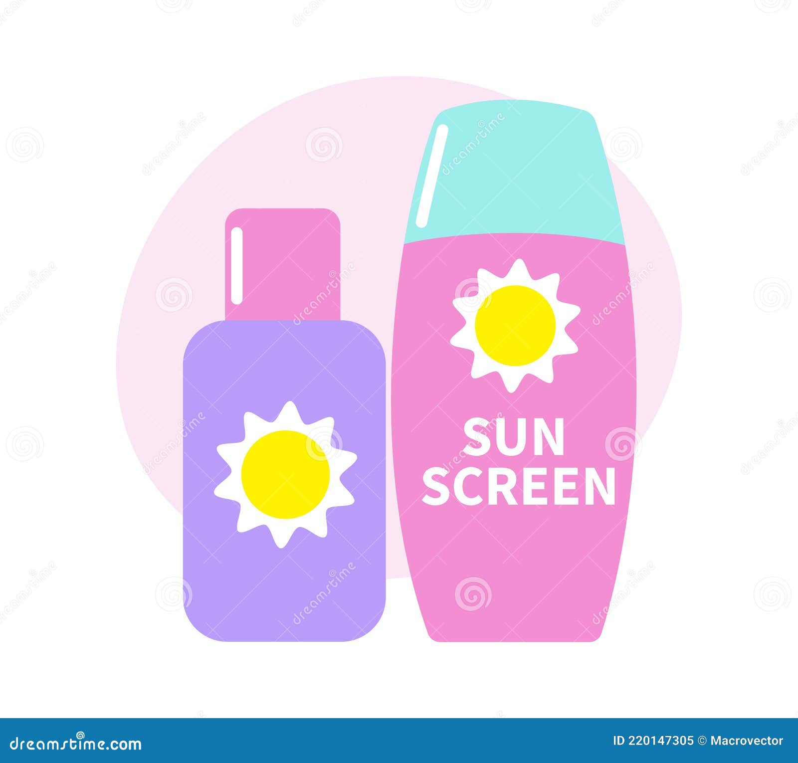 Sunscreen Icon. Summer, Beach And Sea Rest Symbol. Isolated Vector ...