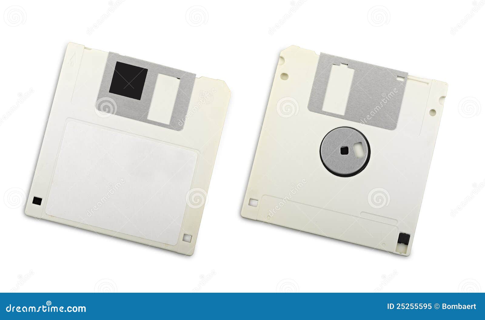 Two floppy disks stock image. Image of metal, floppy - 25255595