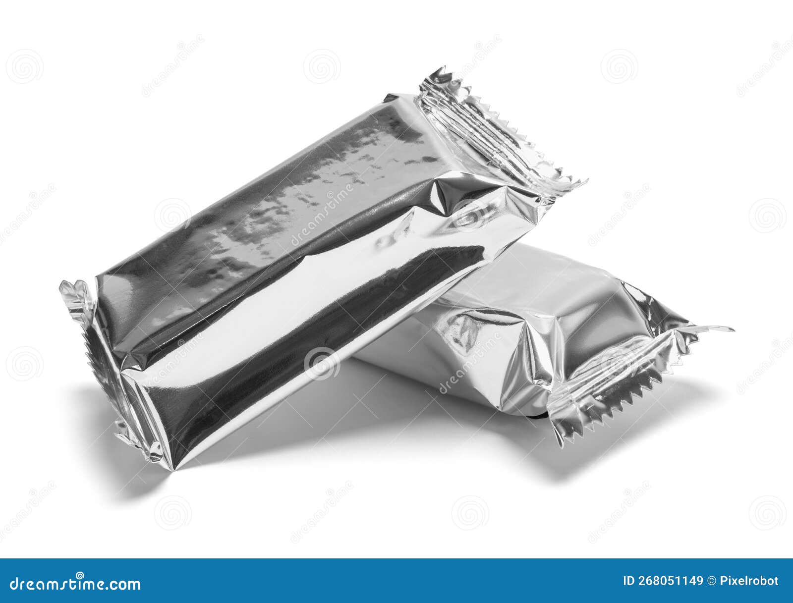 Two Foil Packets stock image. Image of package, food - 268051149