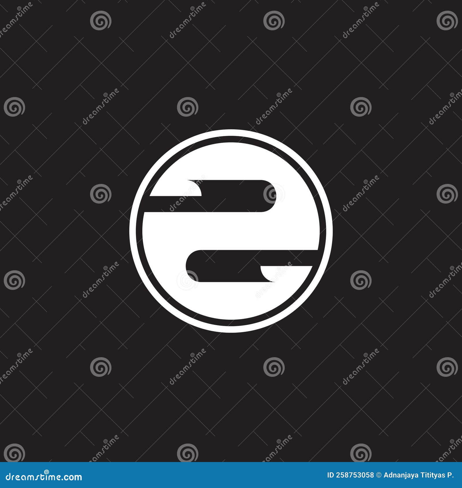 Two Fold Paper Circle Geometric Logo Vector Stock Vector - Illustration ...