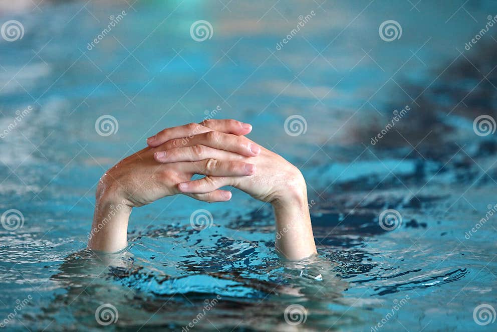Two Folded Hands Above Water Stock Image - Image of problem, body: 67656793