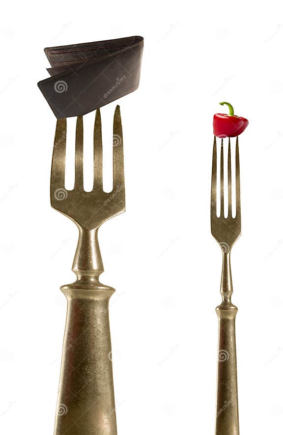 Two forks. stock image. Image of food, pepper, sharp - 13062823