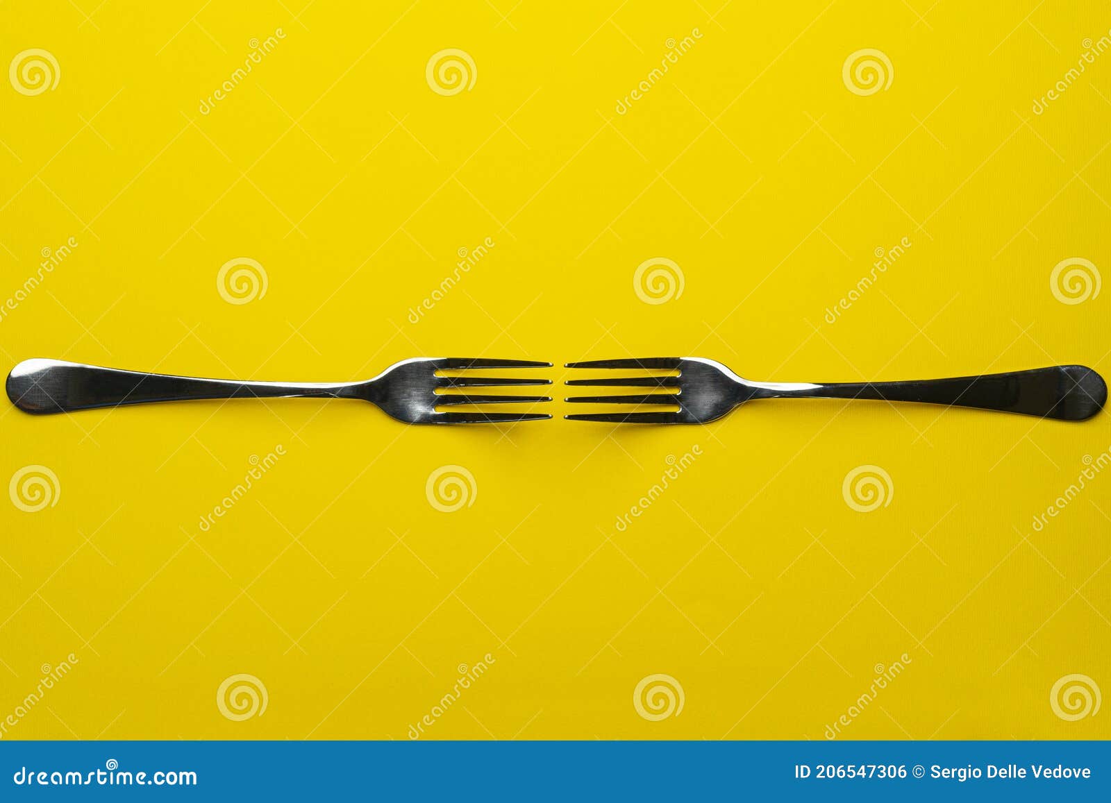 Two forks stock photo. Image of tool, table, utensil - 206547306