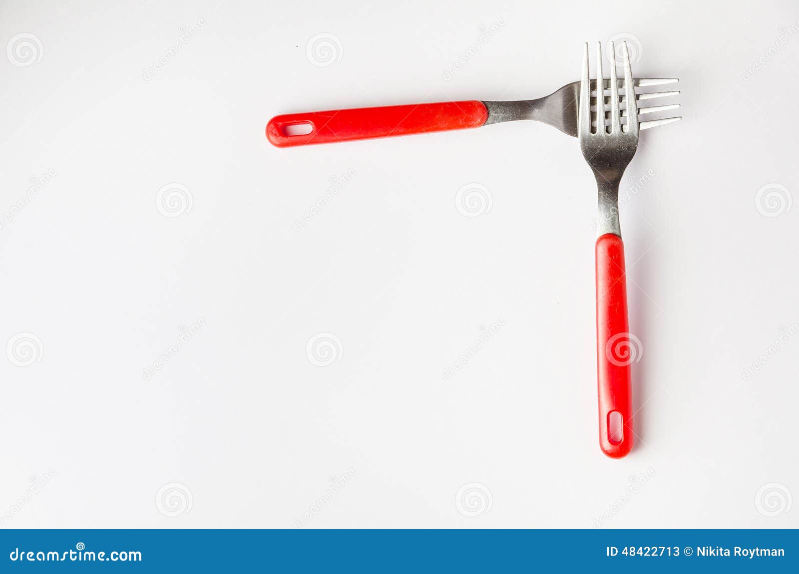 Two forks forming a corner stock image. Image of tools - 48422713