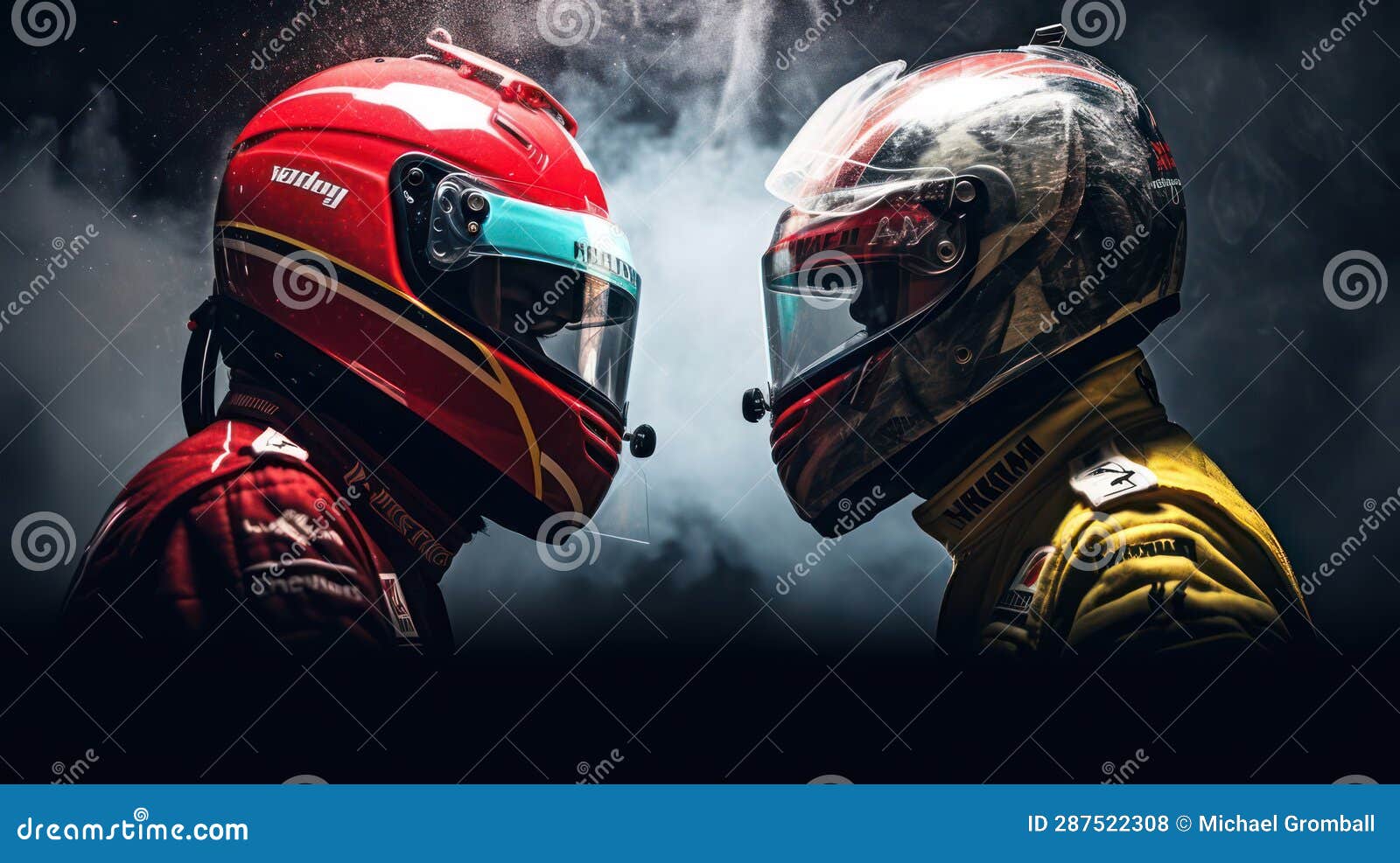 Two Formula One Driver Looking at Each Other Created with Generative AI ...