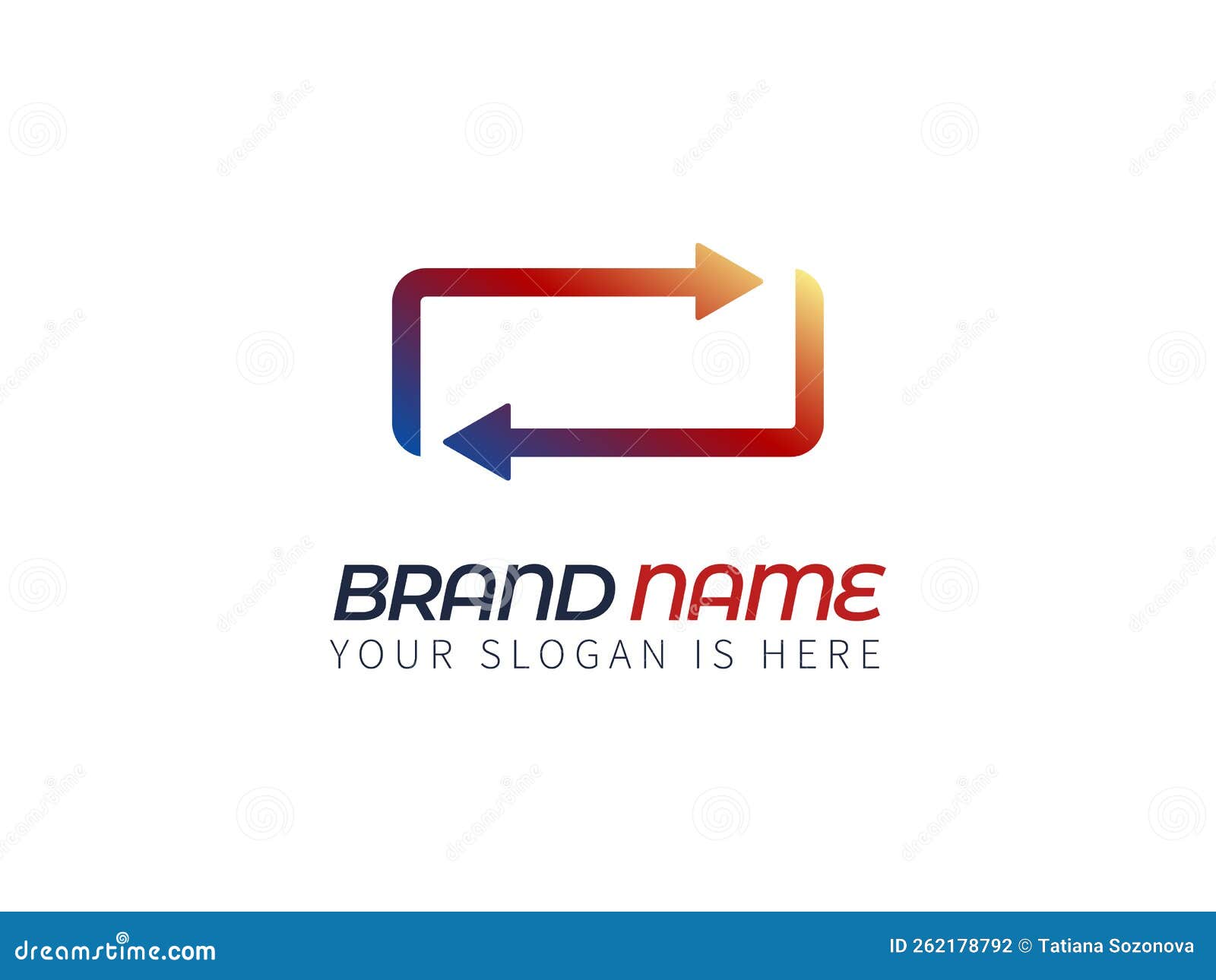 Two Forward and Backward Arrows, Abstract Business Logo Icon Design ...