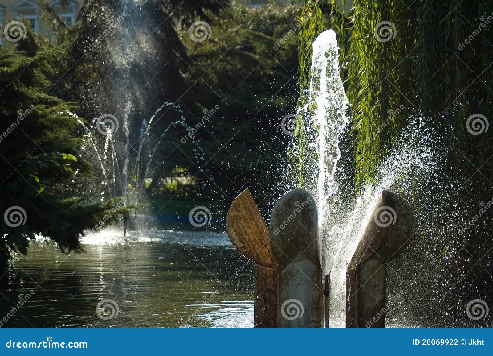 Two fountains stock photo. Image of brown, natural, luxury - 28069922