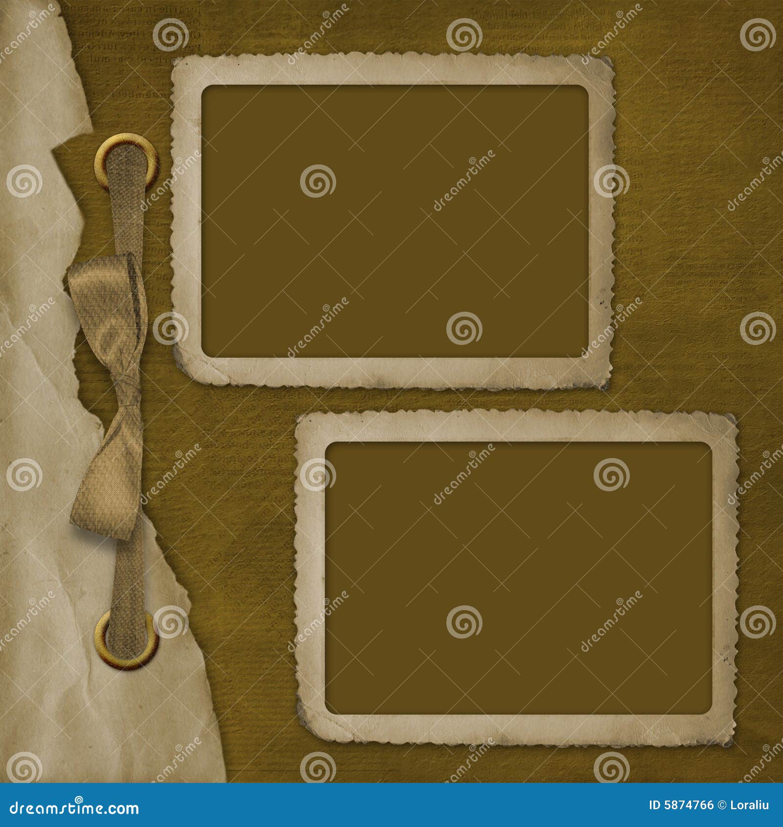 Two Frame for Photo, on the Abstract Background Stock Illustration ...