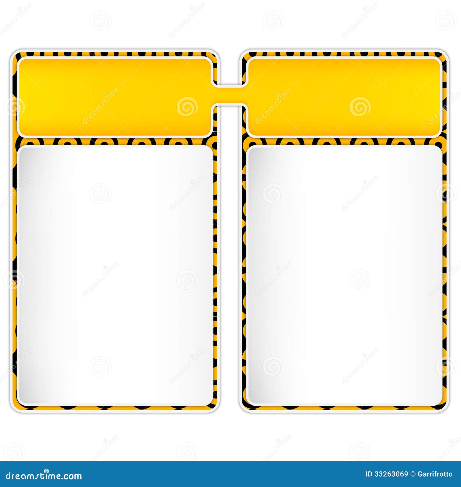 Two frame for text stock vector. Illustration of item - 33263069