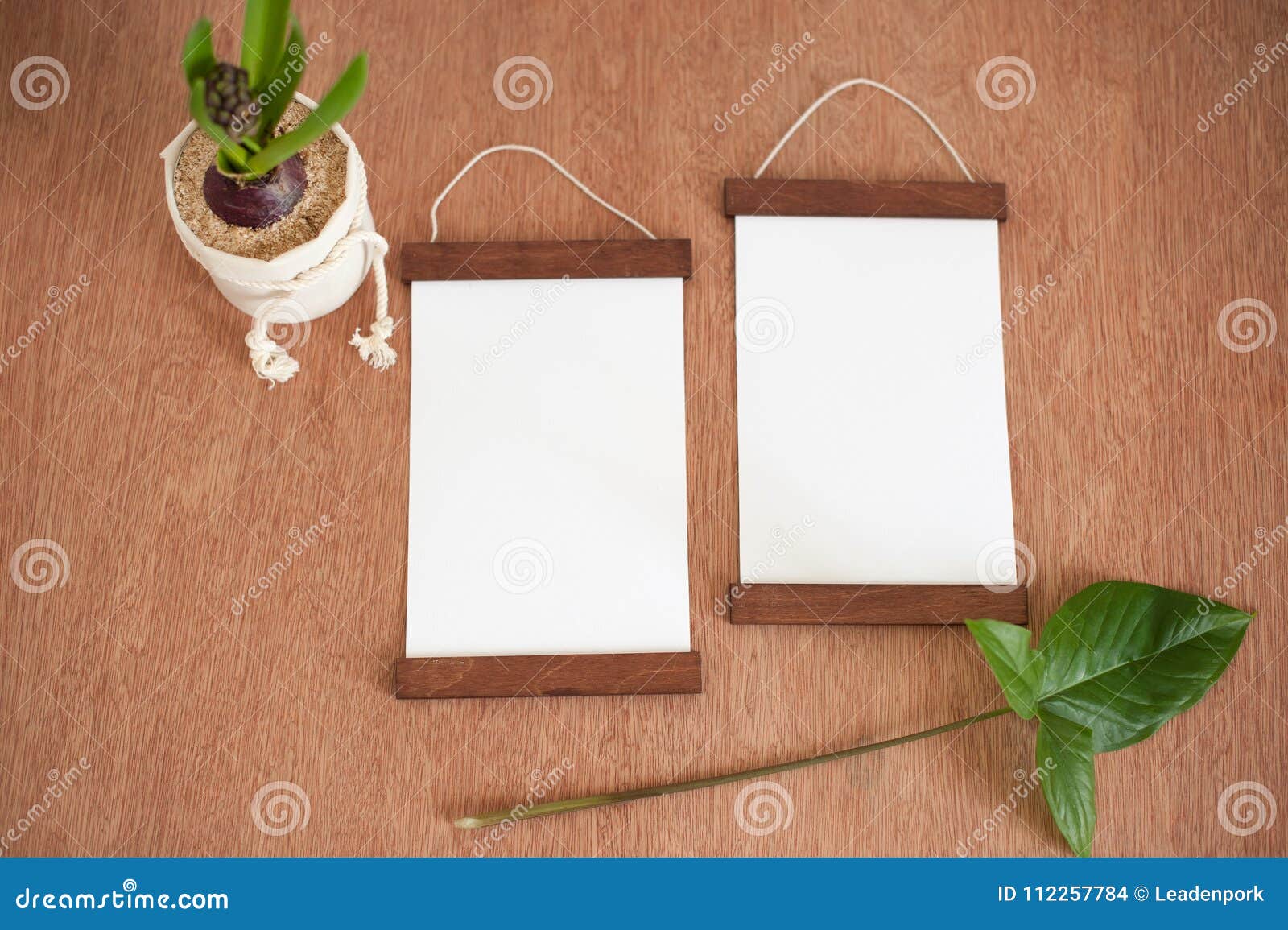 Two Frames on a Wooden Background Stock Photo - Image of hyacinth ...