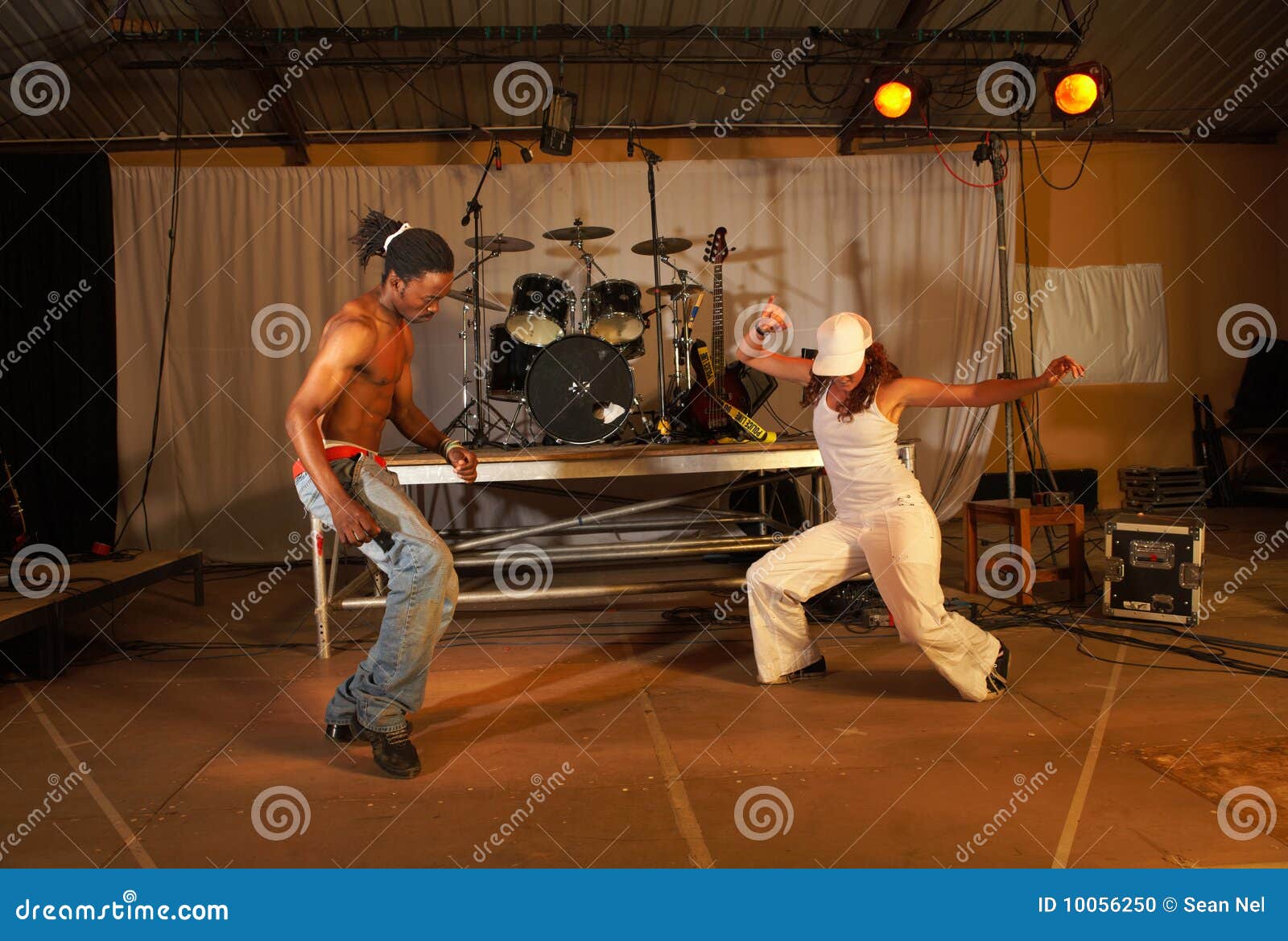 Two Freestyle Hip-hop Dancers Stock Photo - Image of people, black ...