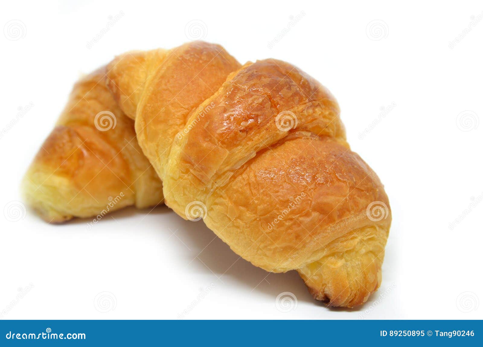 Two French croissants stock image. Image of objects, croissant - 89250895