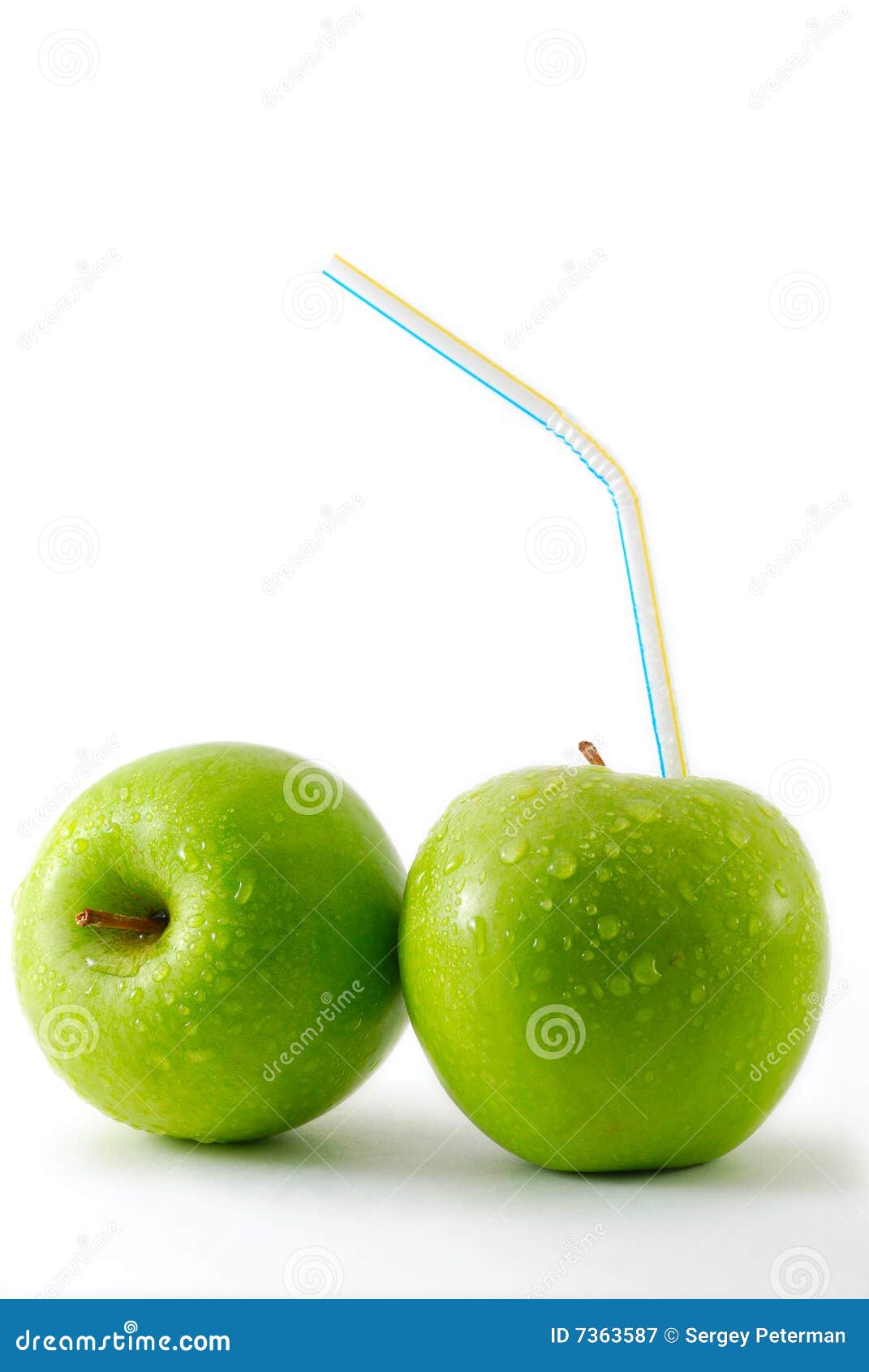Two fresh apples stock image. Image of fitness, flavor - 7363587