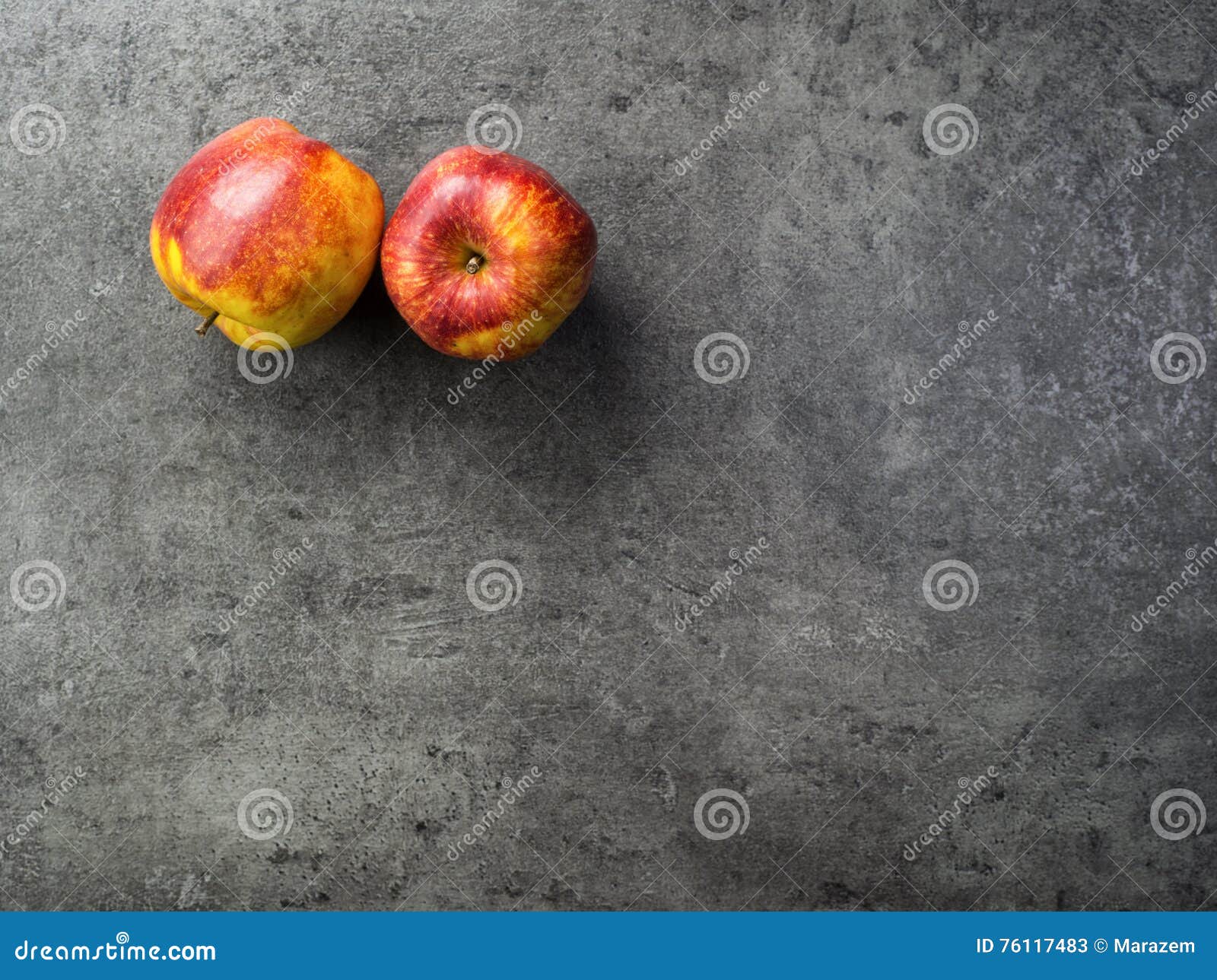 Two fresh apples stock image. Image of healthy, food - 76117483