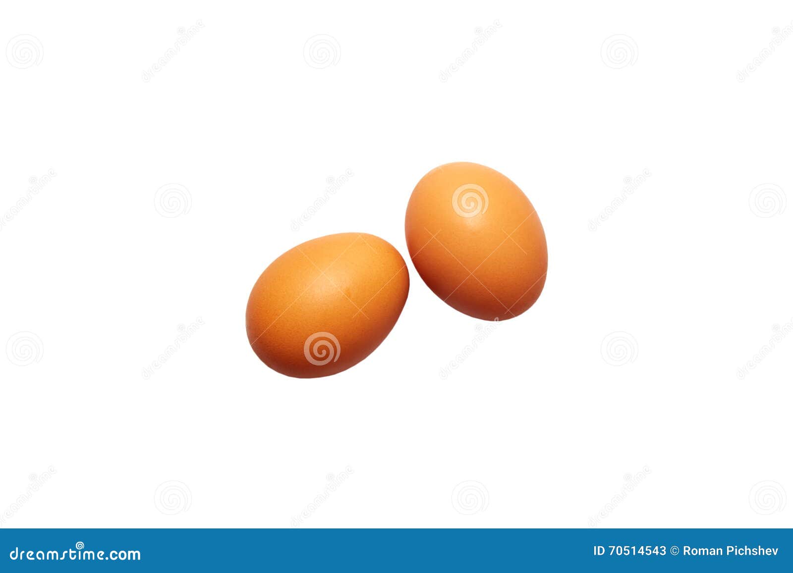 Two Fresh Eggs on a White Background Stock Image - Image of healthy ...